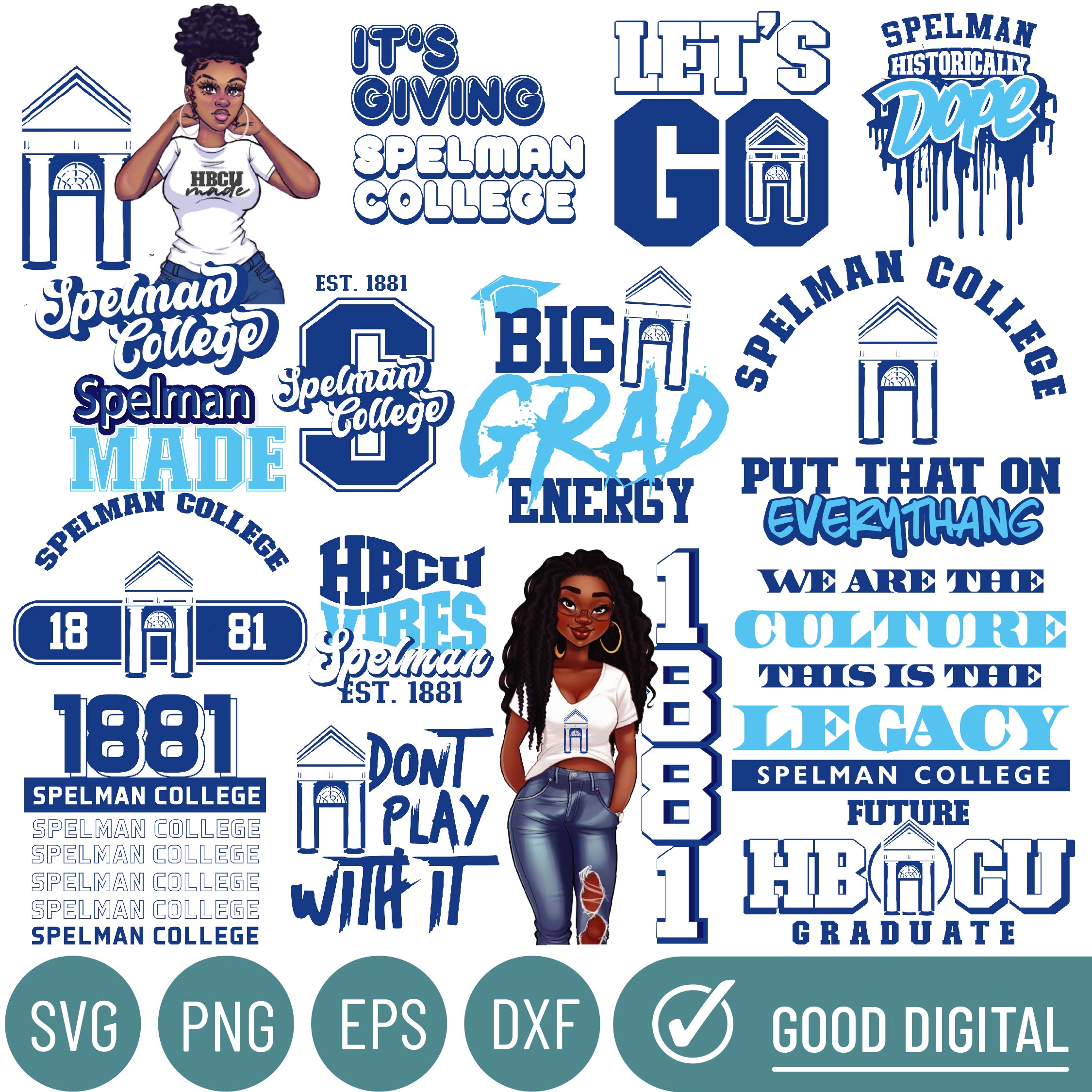 Spelman College Svg, Hbcu Collection, New Hbcu 2023, Hbcu Sv | Inspire ...