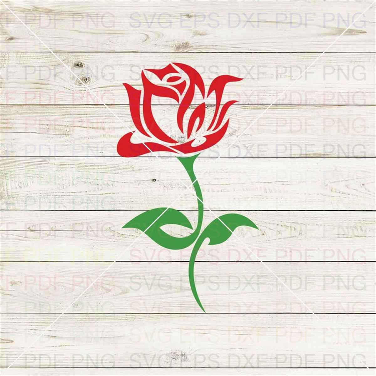Enchanted Rose Beauty And The Beast 059 Svg Dxf Eps Pdf Png, - Inspire ...