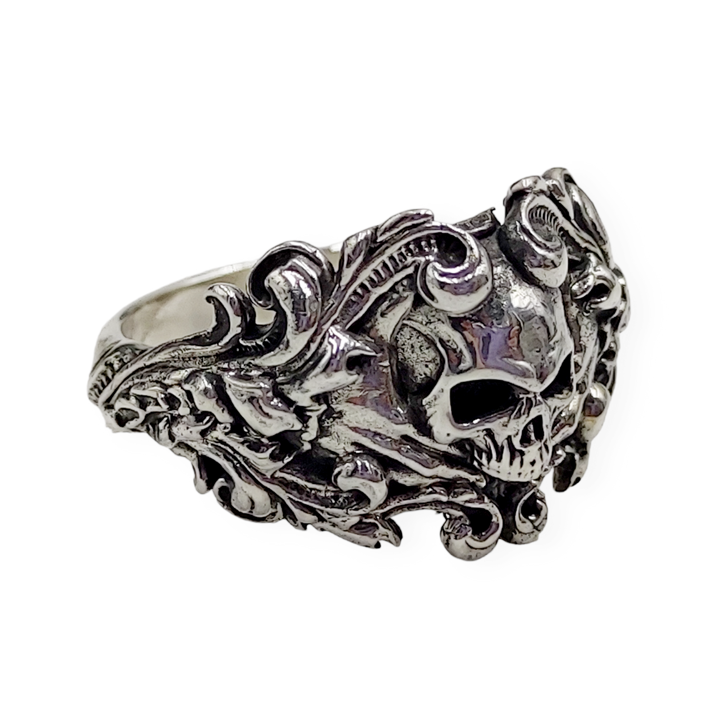 Ring Flibust skull treasure keeper, 701450YM, 925 silver | Inspire Uplift