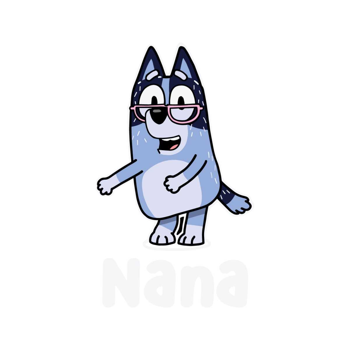 Bluey Chris Heeler Nana SVG Bluey Family SVG Digital File - Inspire Uplift