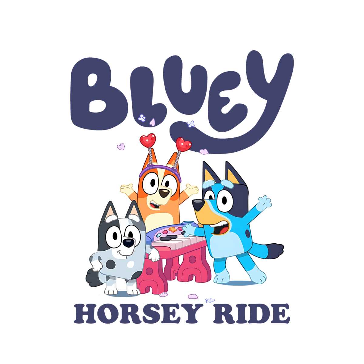 Back To School Bluey And Friend Horsey Ride SVG Cricut Files | Inspire ...
