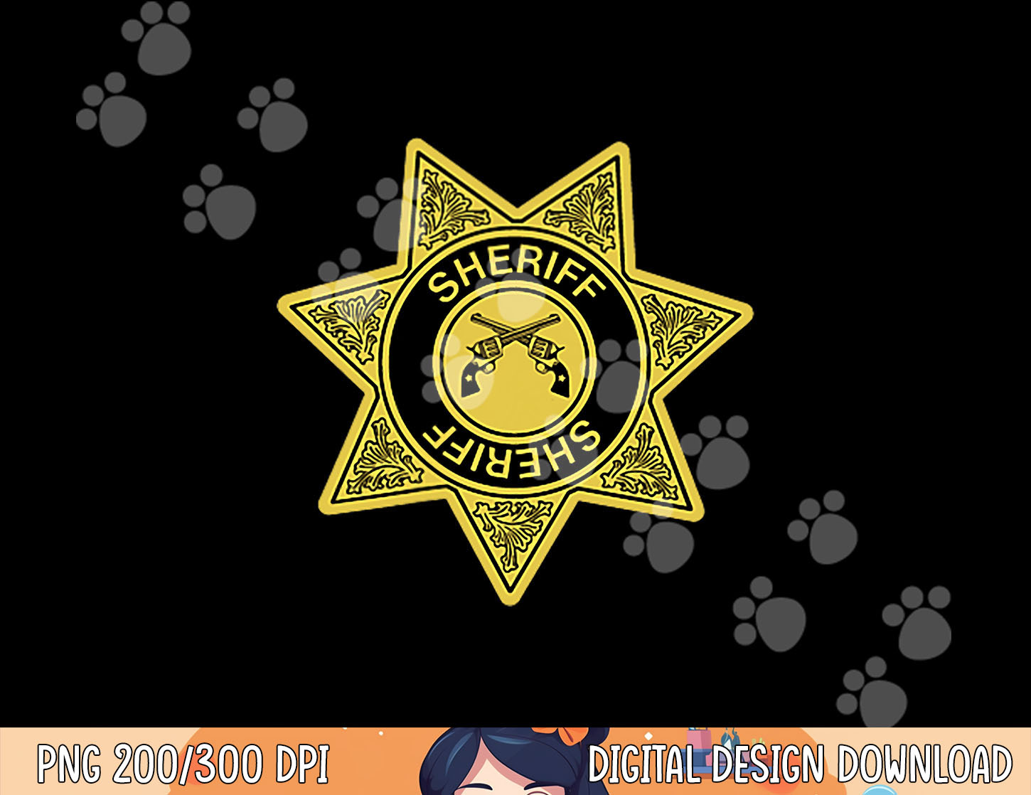 Sheriff Costume funny Halloween Sheriff Costume png, sublima | Inspire ...