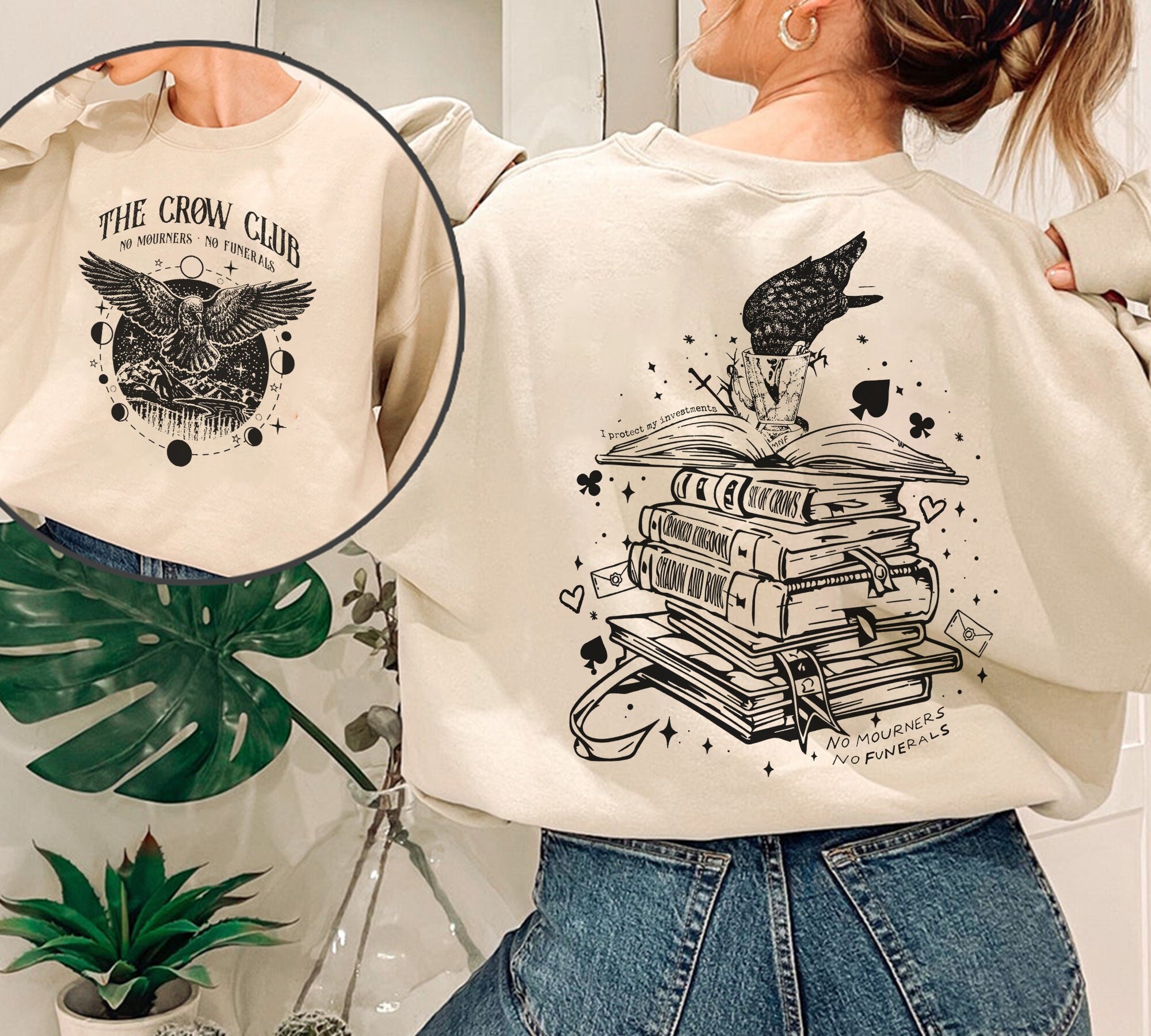 Six Of Crows Sweatshirt, Vintage Ketterdam Crow Club Sweater - Inspire ...