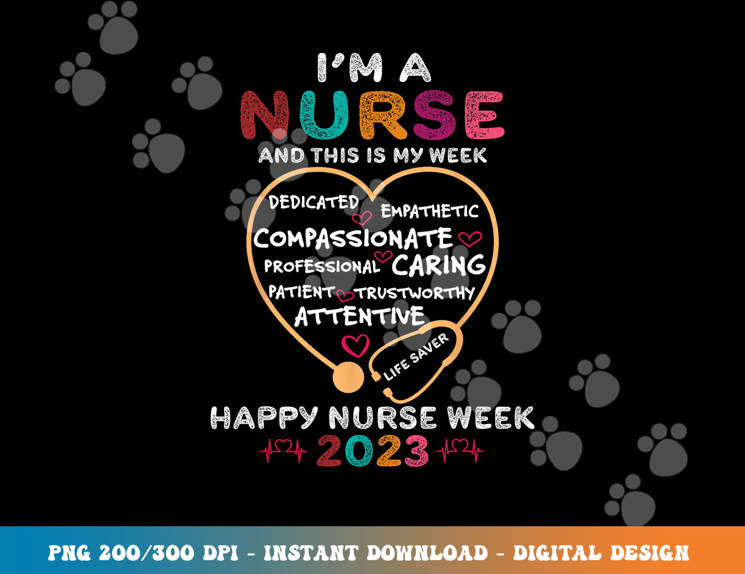 im a nurse and this is my week happy nurse week 2023 copy | Inspire Uplift