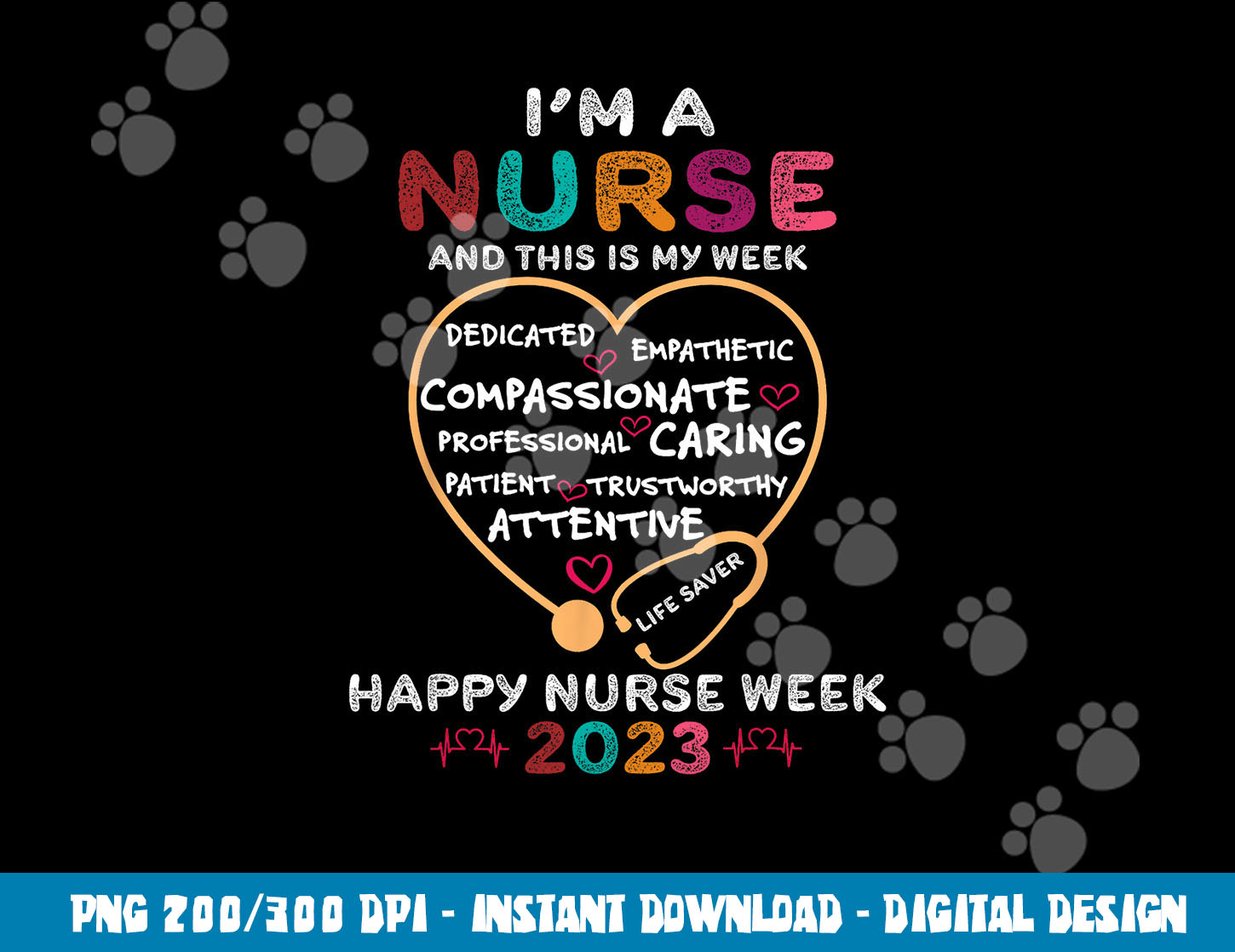 im a nurse and this is my week happy nurse week 2023 copy | Inspire Uplift