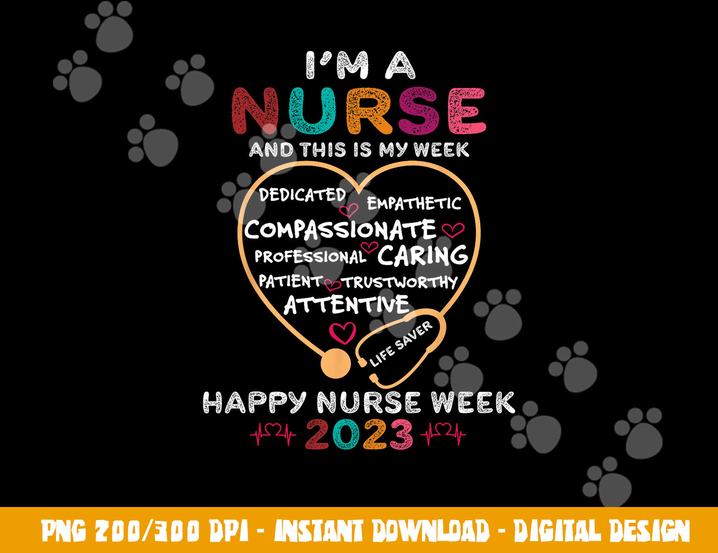 im a nurse and this is my week happy nurse week 2023 copy | Inspire Uplift