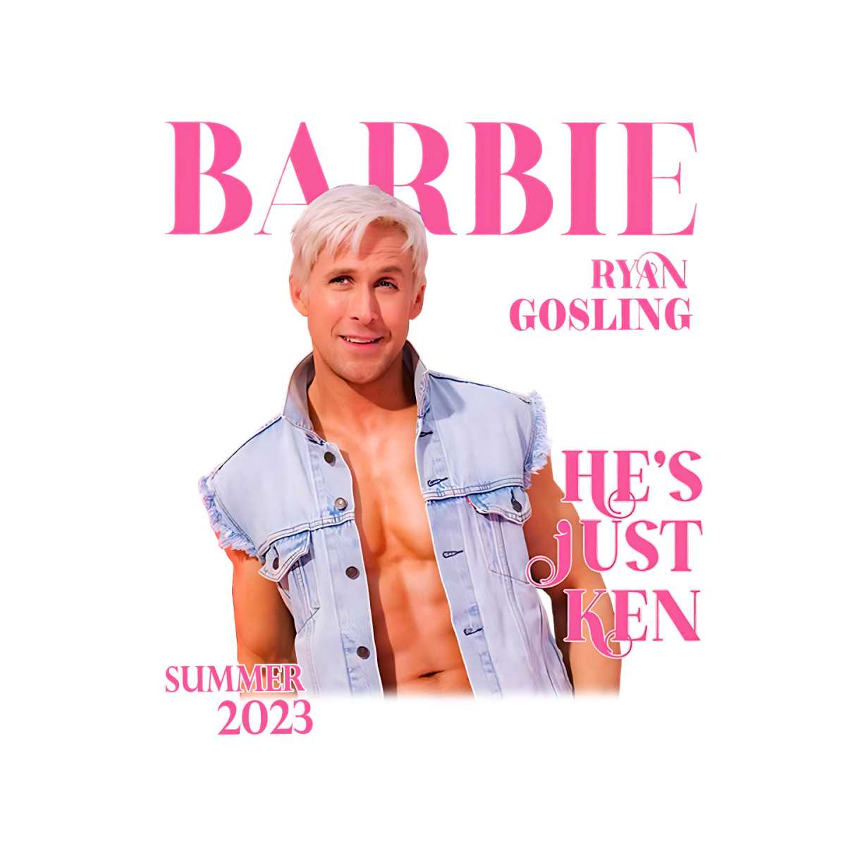 Ryan Gosling Barbie 2023 PNG He is Just ken PNG Download | Inspire Uplift