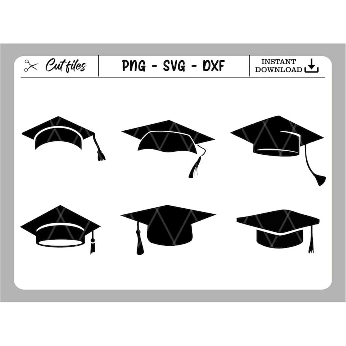 Graduation Cap SVG, Clipart Graduation Hat and Tassel for Hi | Inspire ...