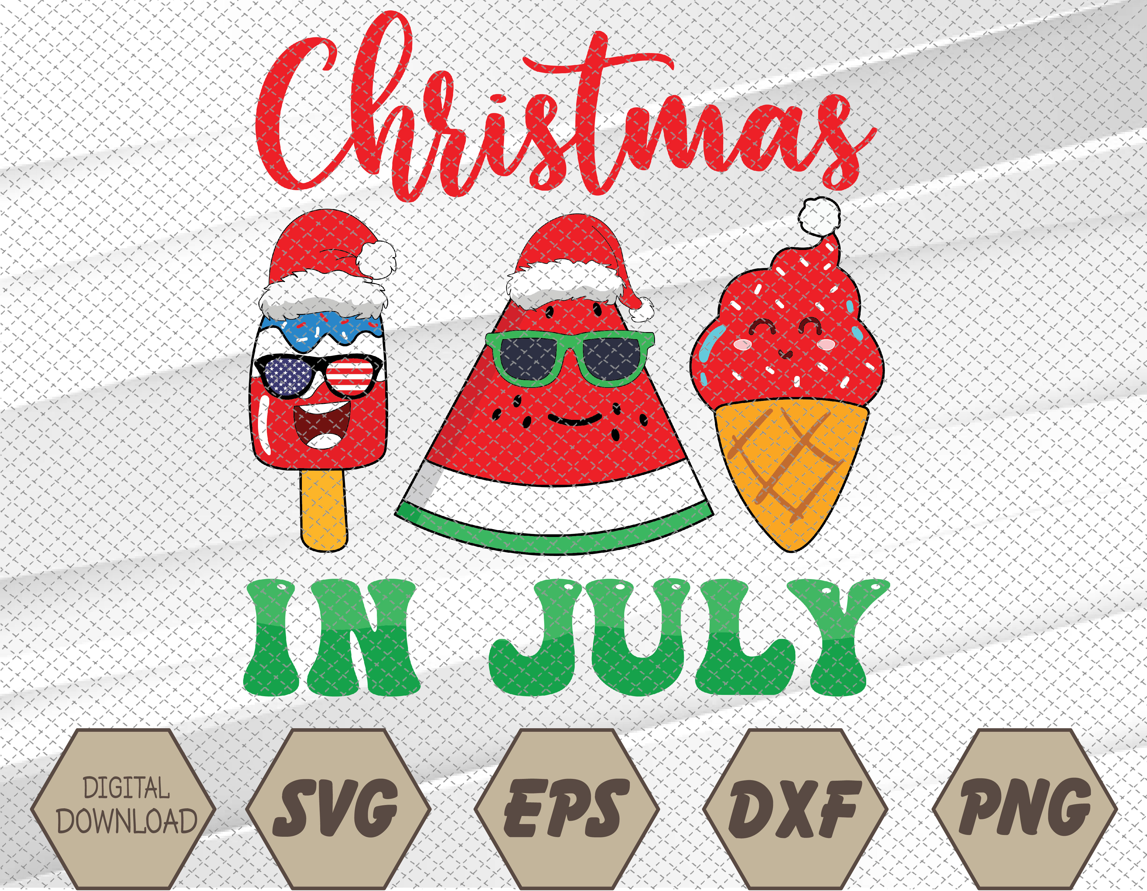 Christmas In July Watermelon Ice Pops, Fun Christmas In July | Inspire ...