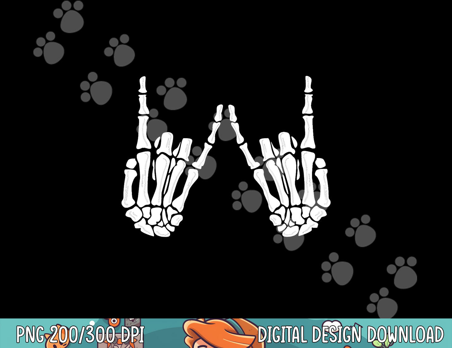 Skeleton Hand Gestures - Rock Skeleton Hands - Halloween png | Inspire ...