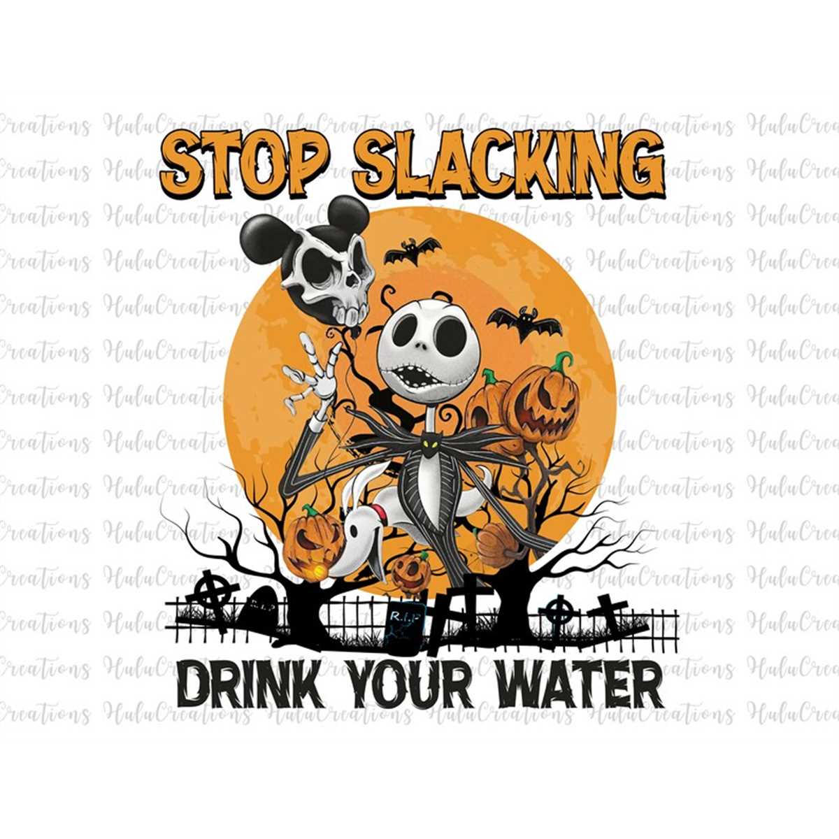 Halloween Stop Slacking Png, Trick Or Treat Png, Spooky Skel - Inspire ...