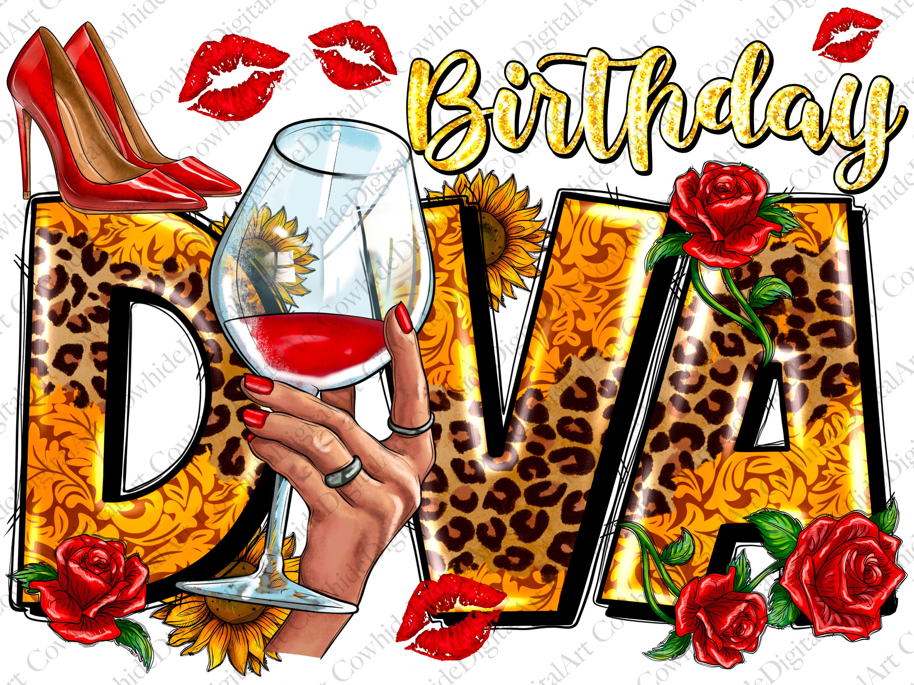 Birthday Diva Png Sublimation Design, Birthday Png, Birthday - Inspire ...