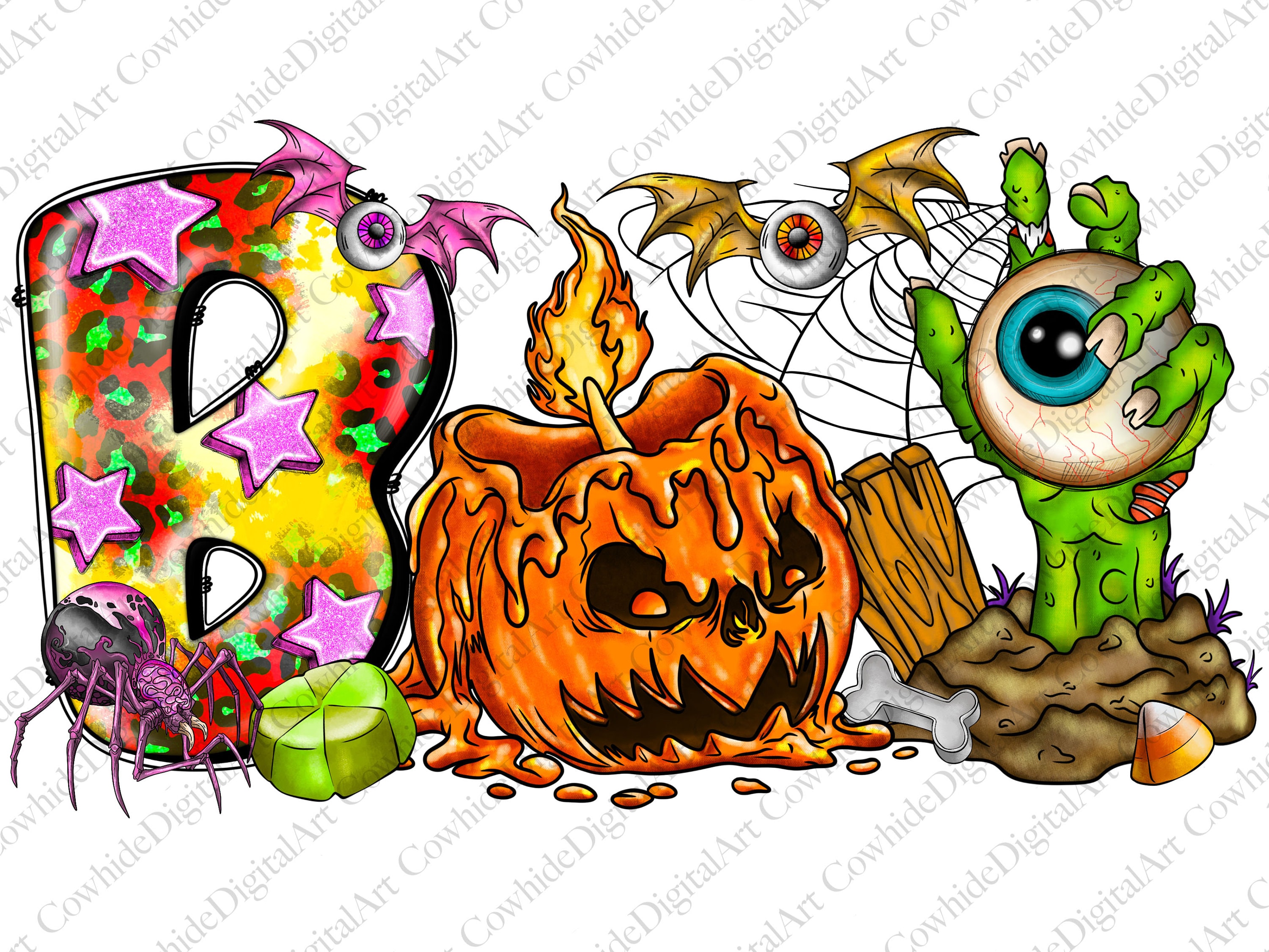 Hallowen Boo Png Sublimation Design, Pumpkin Clipart,Boo Hal - Inspire ...