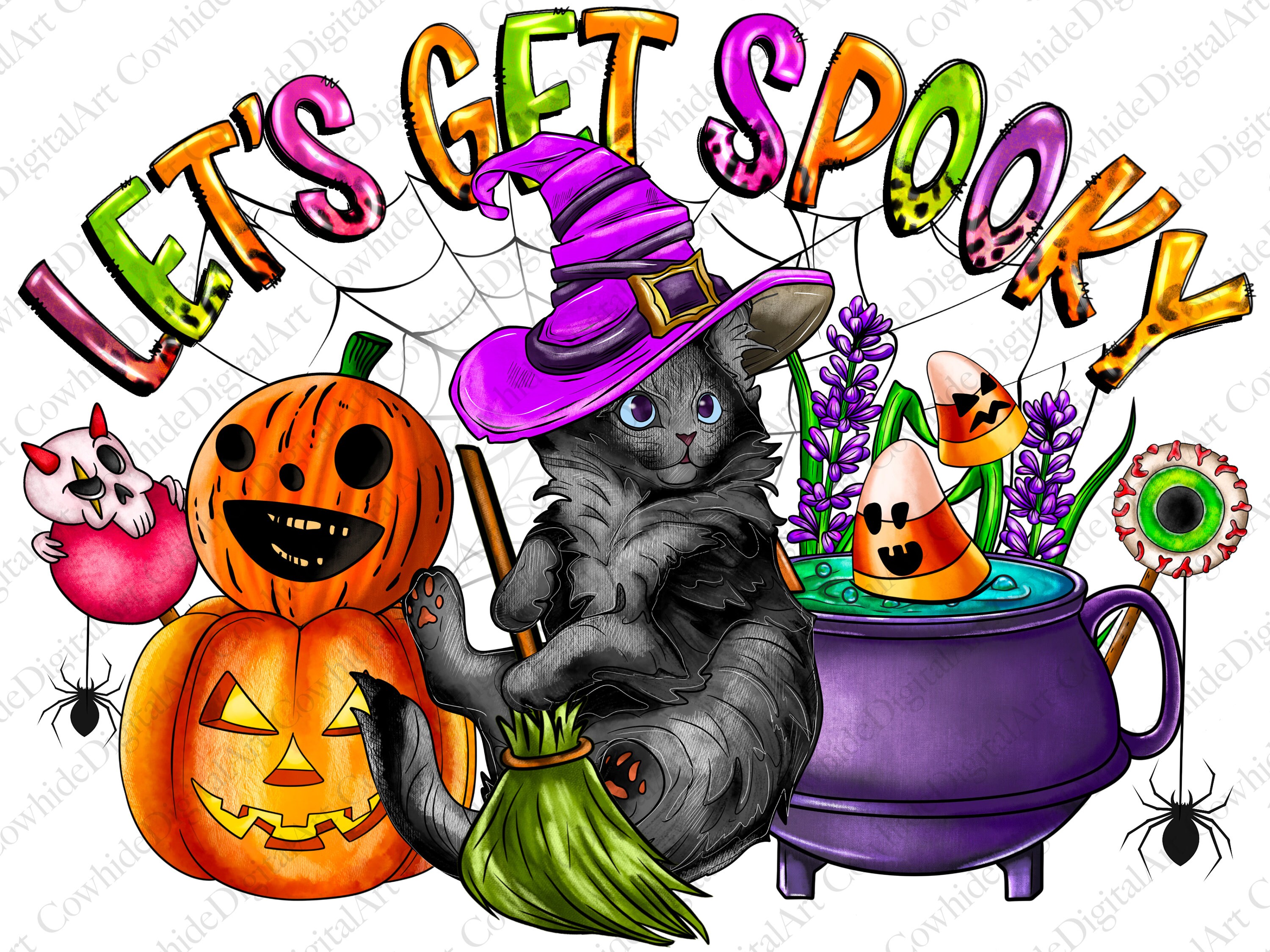 Lets Get Spooky Png, Halloween Png, Pumpkin Png, Western, Ha | Inspire ...