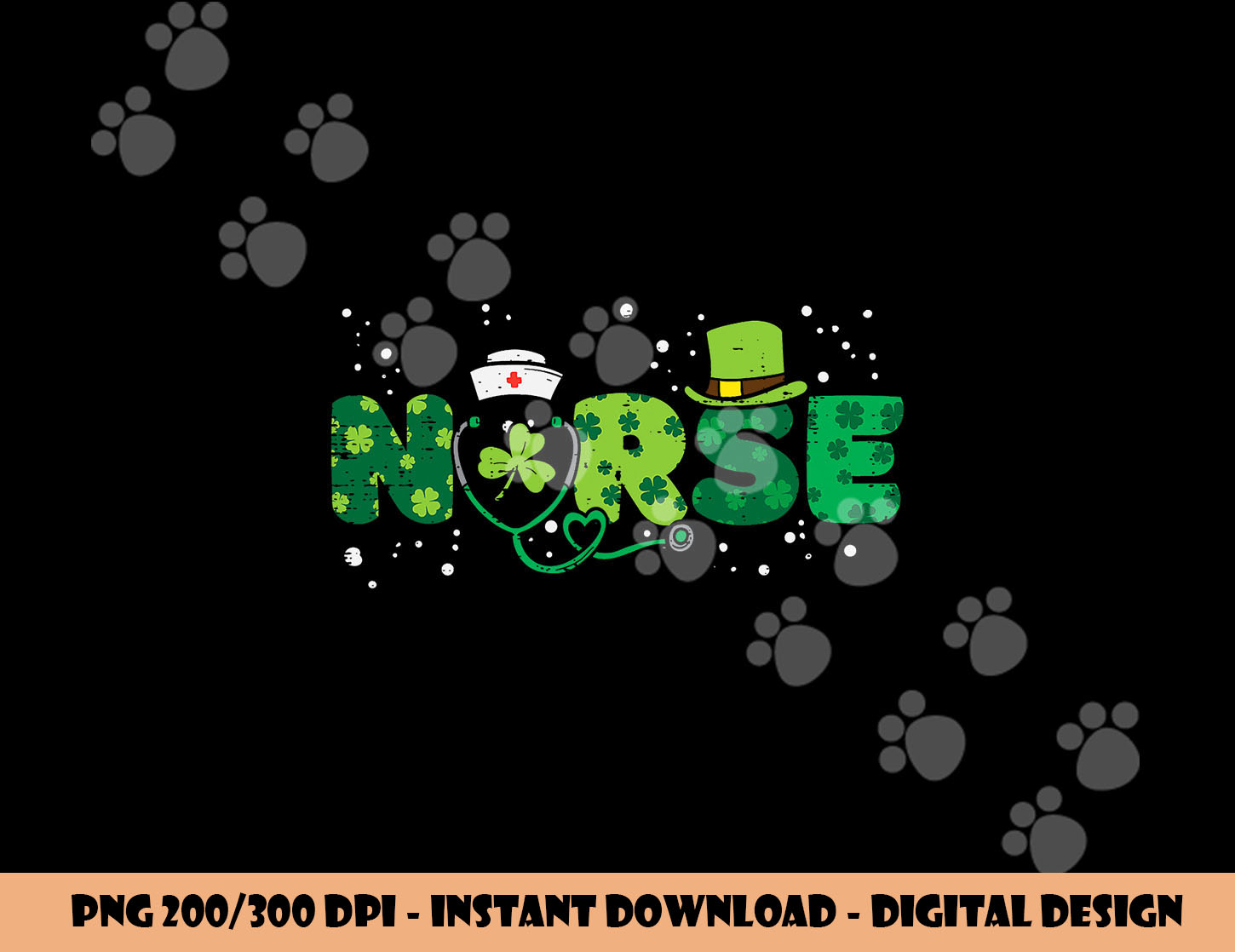 Irish Nurse Stethoscope Scrub St Patricks Day Nurses Women p | Inspire ...