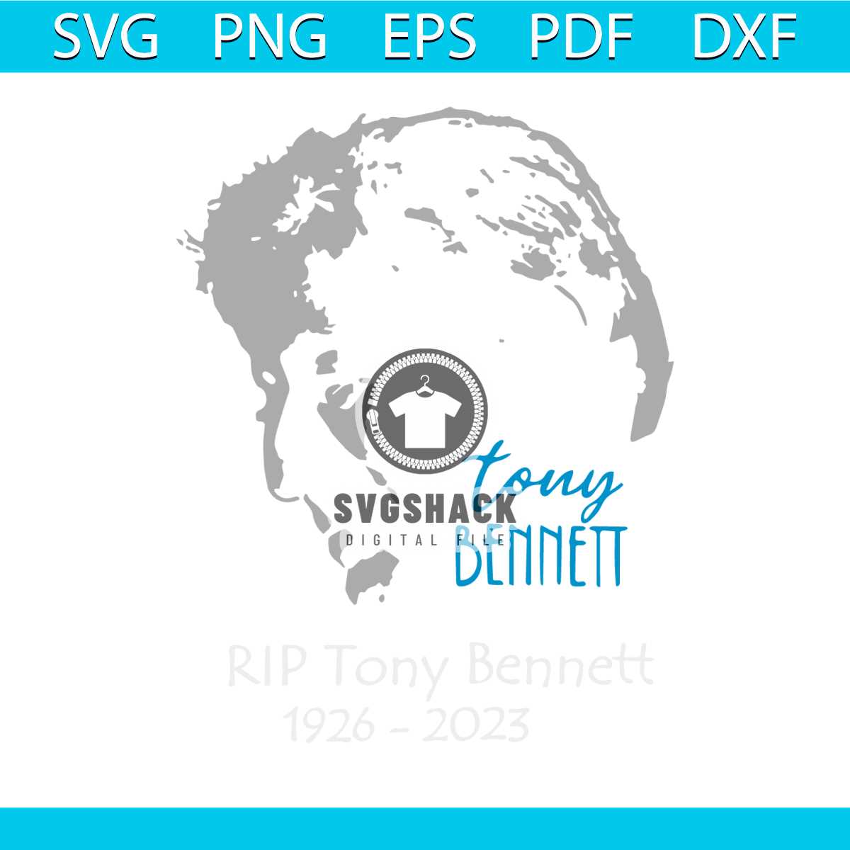 RIP Legendary Portrait Singer Tony Bennett SVG Digital File | Inspire ...