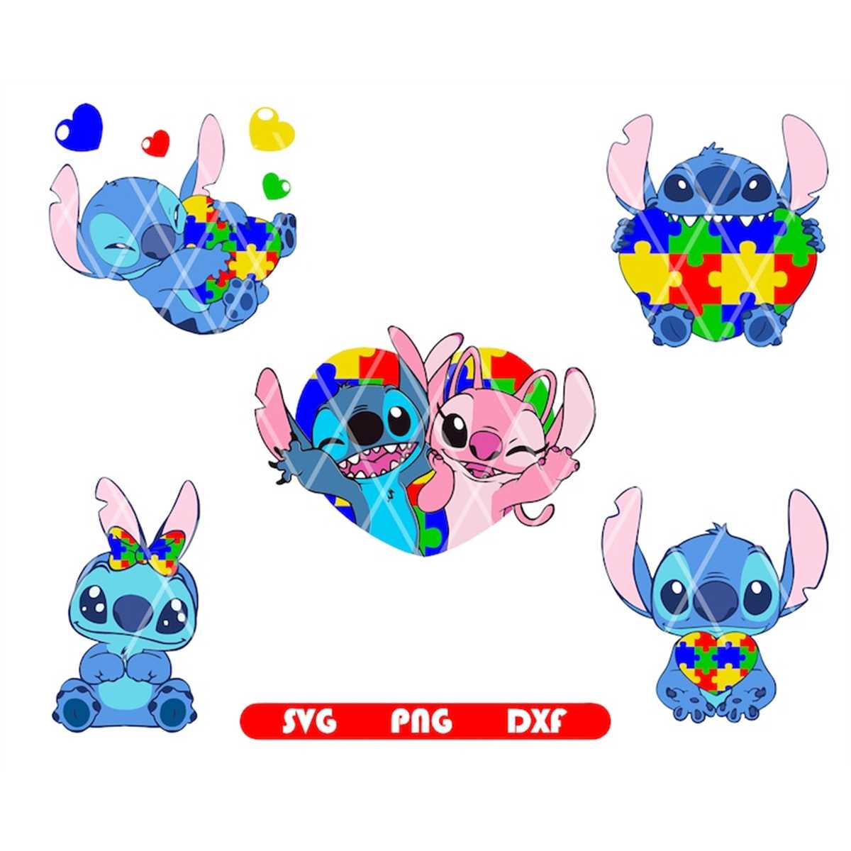 Autism Awaraness Svg Stitch Svg Puzzle Svg Autism Ribbon Sv | Inspire ...