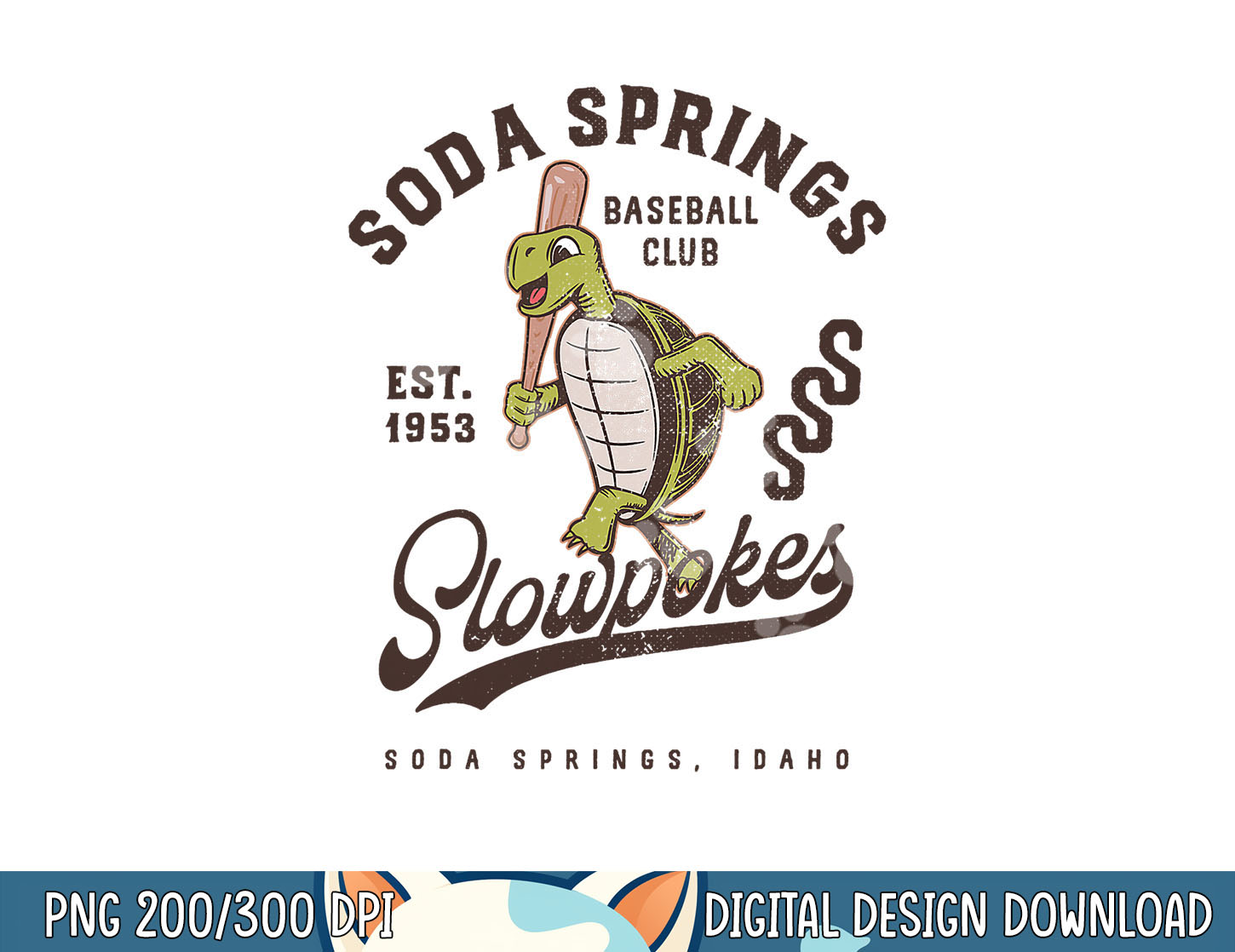 Soda Springs Slowpokes Retro Minor League Baseball Team png, | Inspire ...