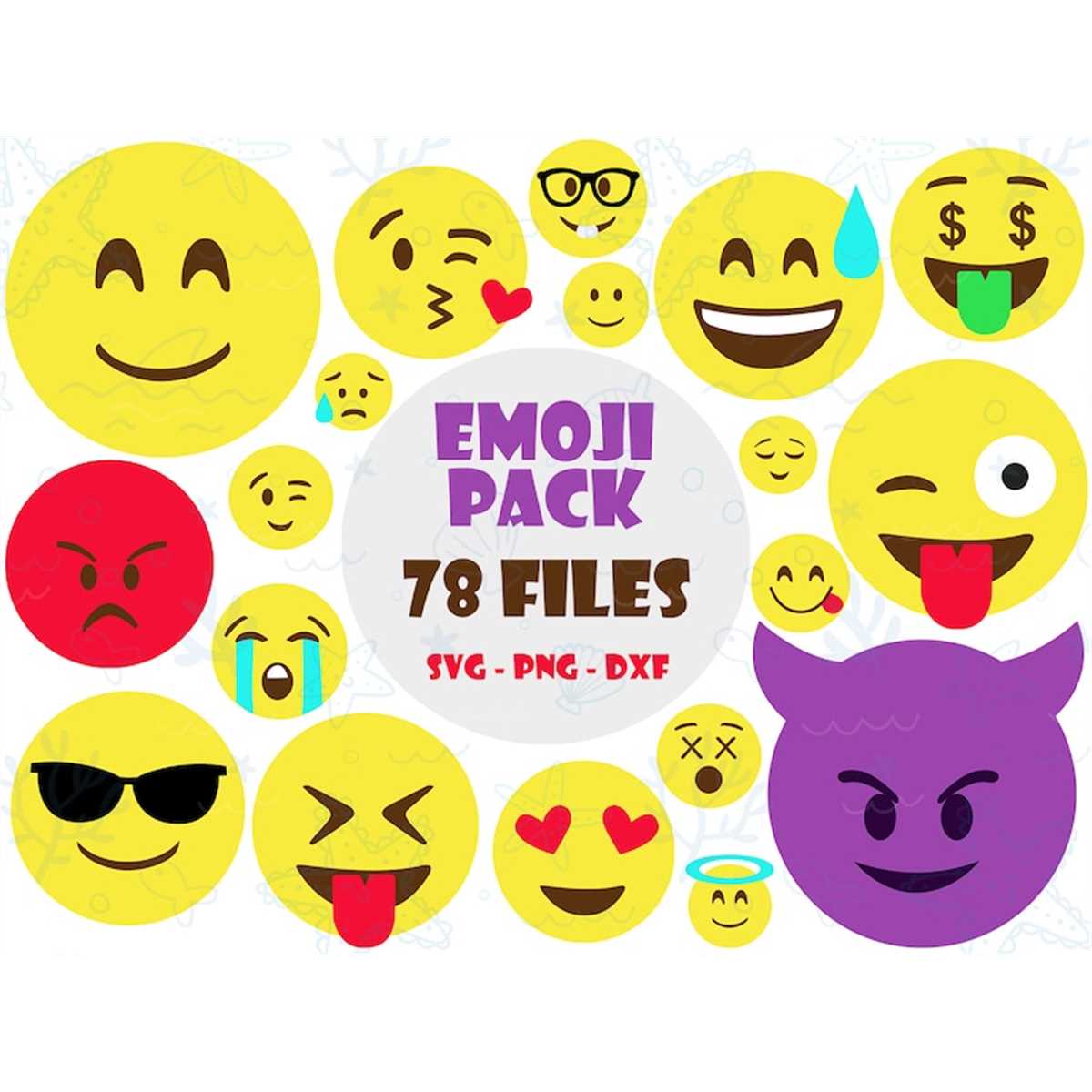 Emoji SVG, Smiley Face SVG, Happy Face Svg, Emoji Clipart, E - Inspire ...