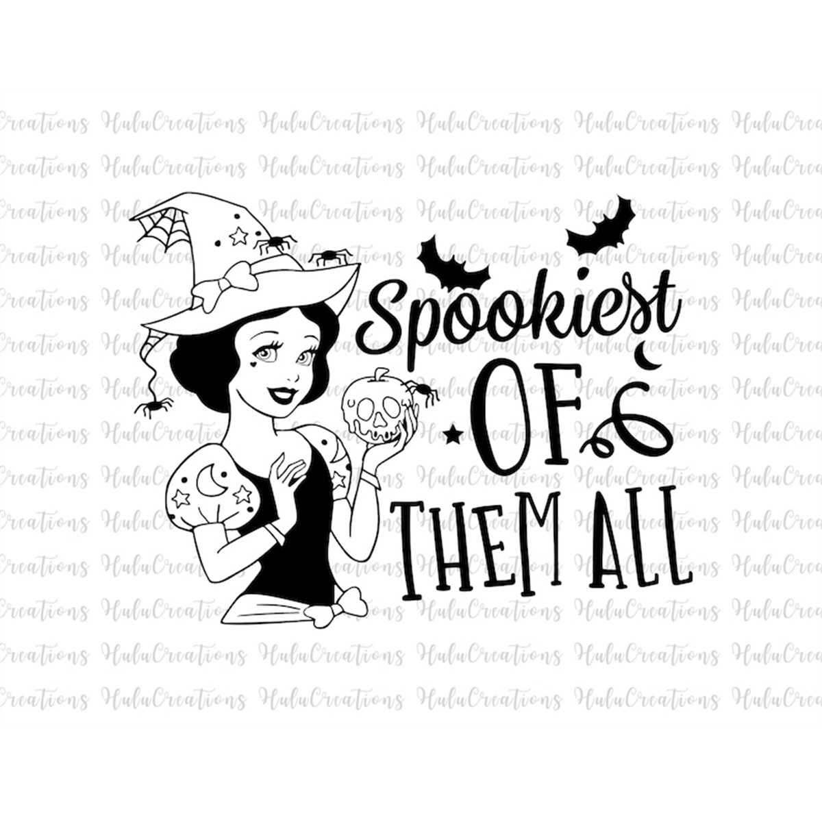 Spookiest Of Them All Svg, Halloween Svg, Princess Svg, Spoo - Inspire ...