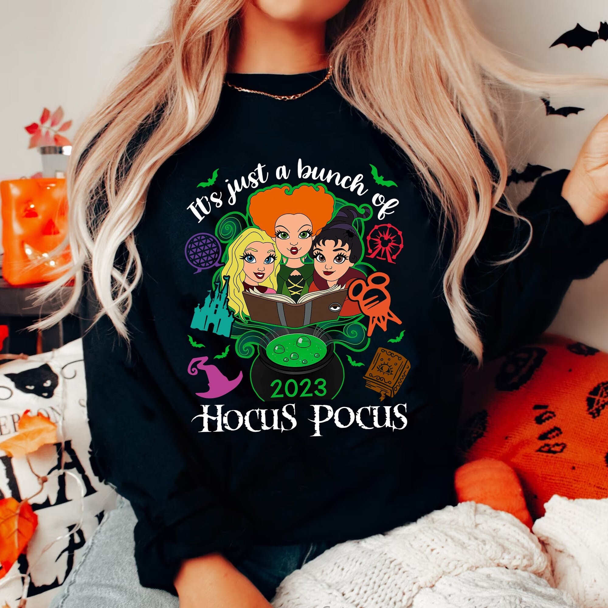 Funny Disney It's Just A Bunch Of Hocus Pocus Shirt, Hocus P - Inspire ...