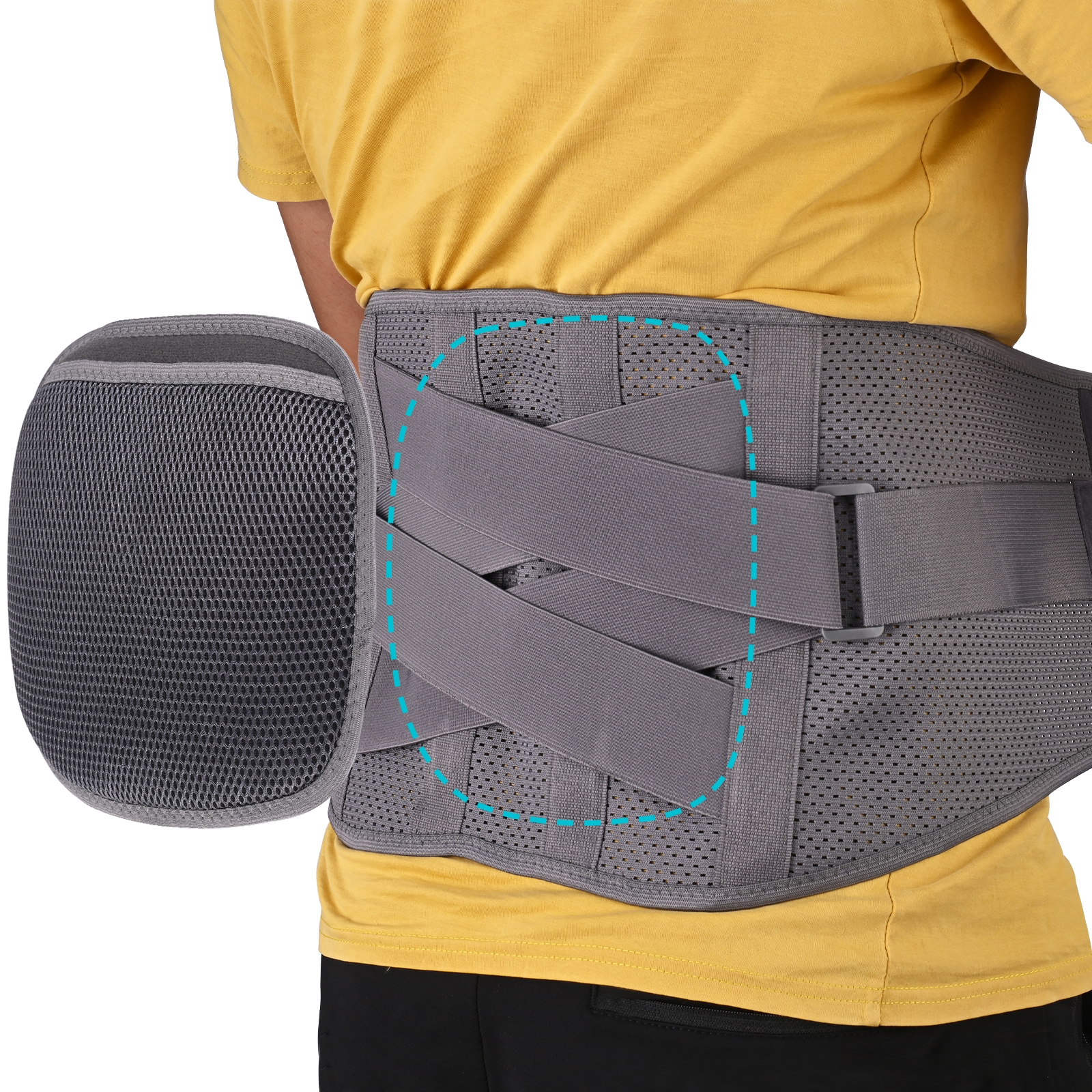 Decompression Lumbar Back Belt Waist Band Lower Back Support | Inspire ...