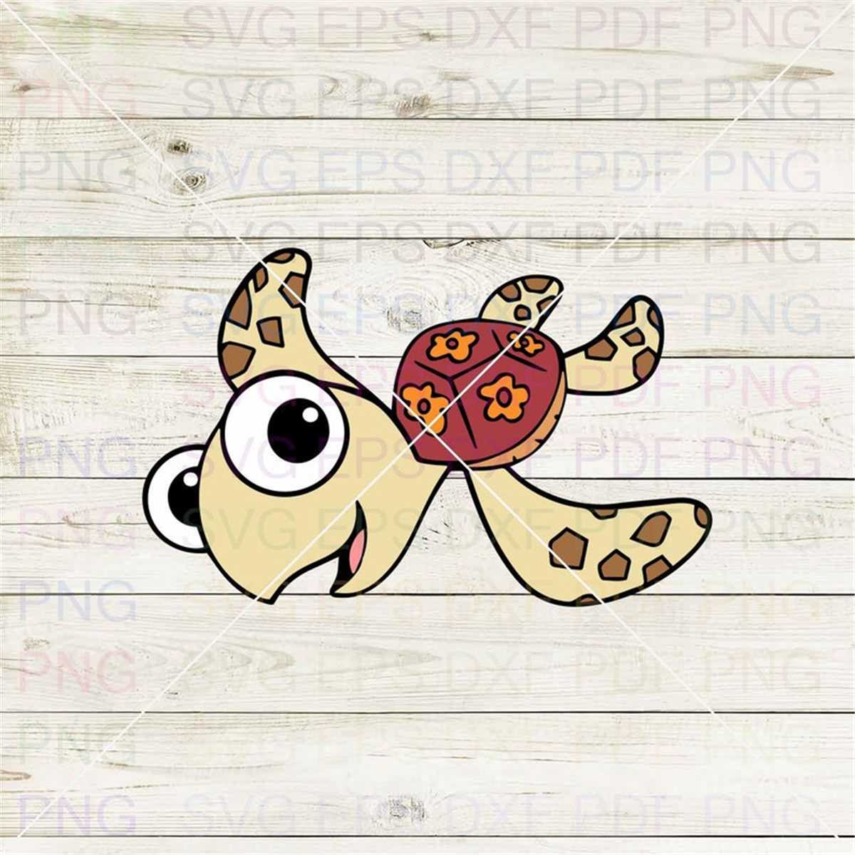 Squirt Finding Nemo 007 Svg Dxf Eps Pdf Png, Cricut, Cutting | Inspire ...