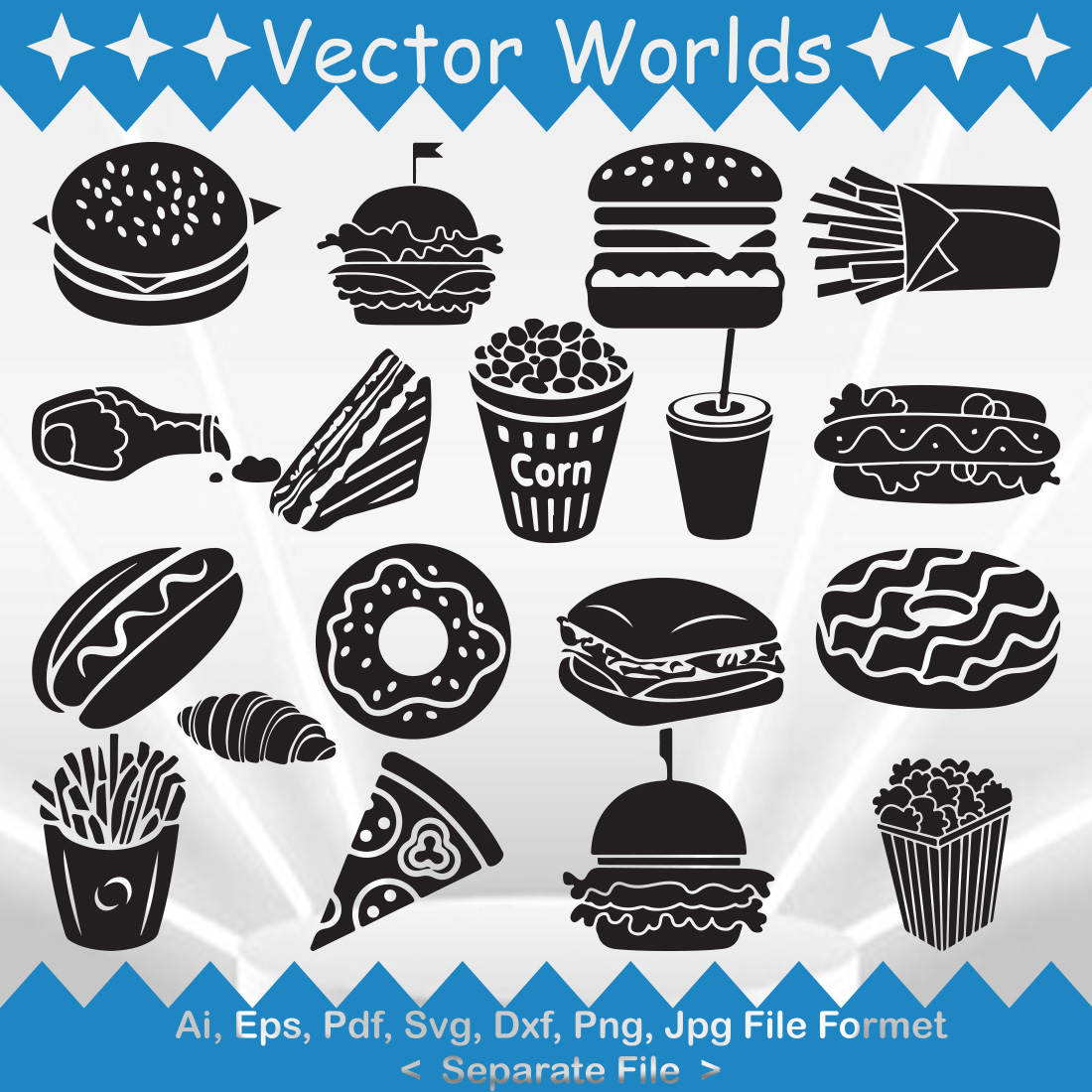 Fast Food svg, Fast Foods svg, Fast, Food, SVG, ai, pdf, eps - Inspire ...