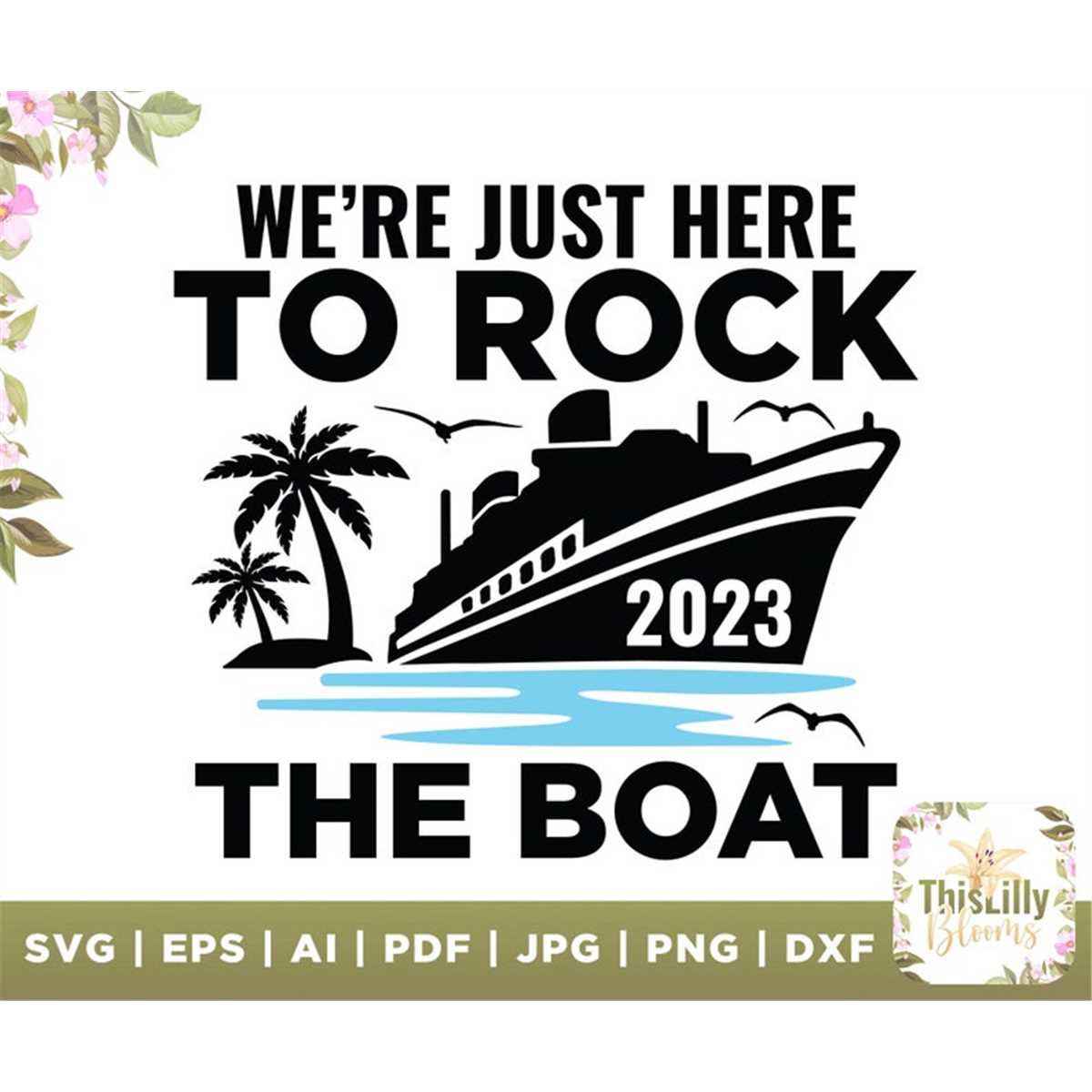 rock the boat svg - Inspire Uplift