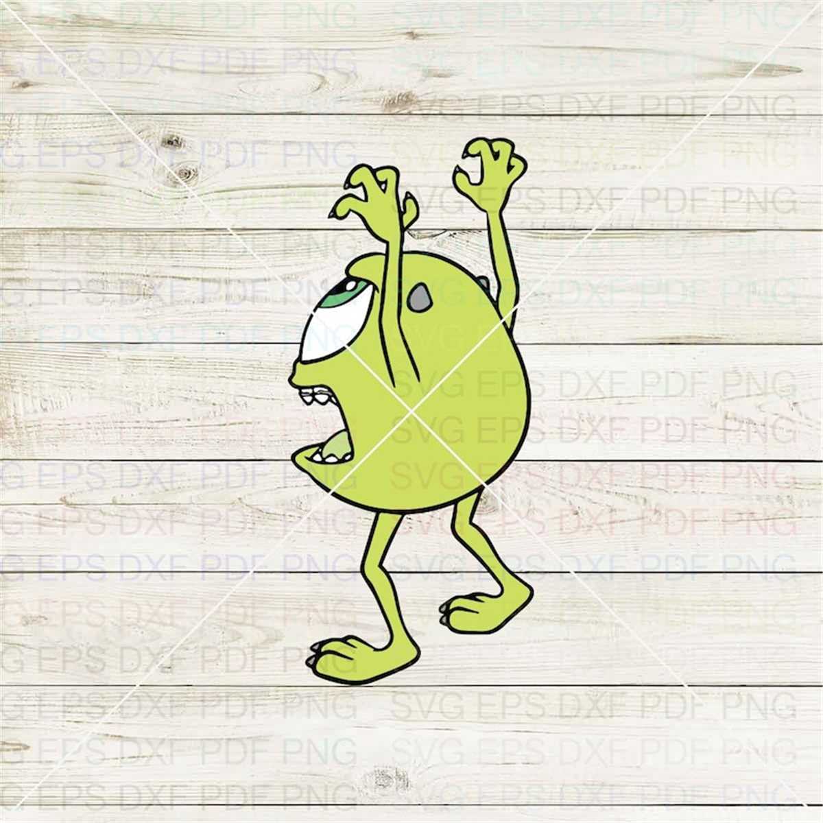 Mike Wazowski Monsters Inc 005 Svg Dxf Eps Pdf Png, Cricut, | Inspire ...