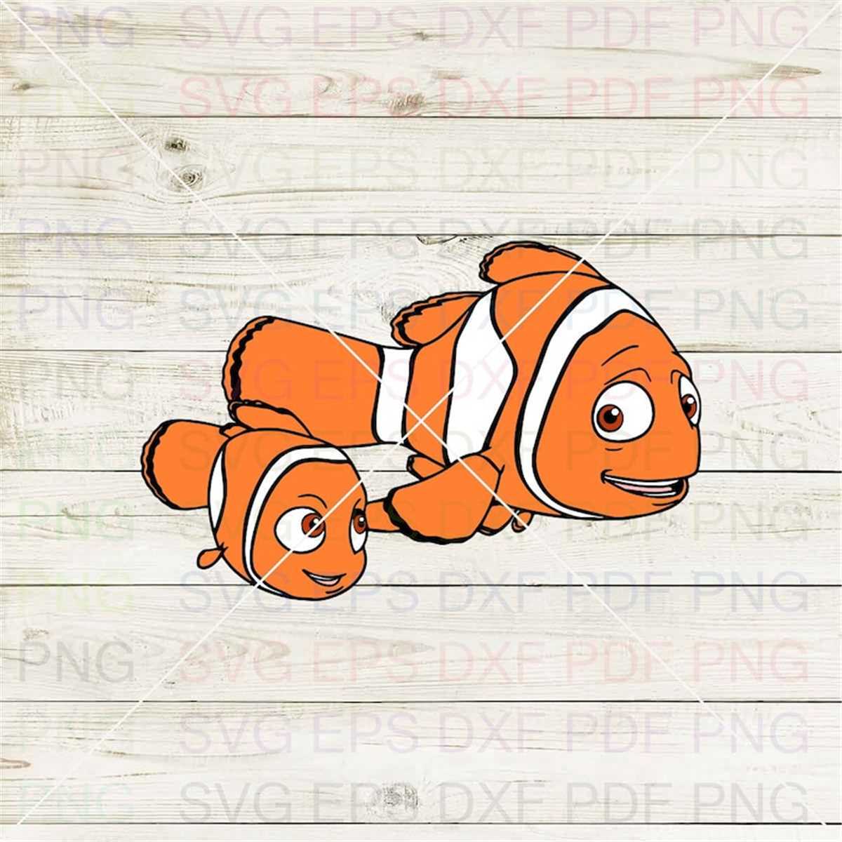 Marlin And Nemo Finding Nemo 003 Svg Dxf Eps Pdf Png, Cricut | Inspire ...