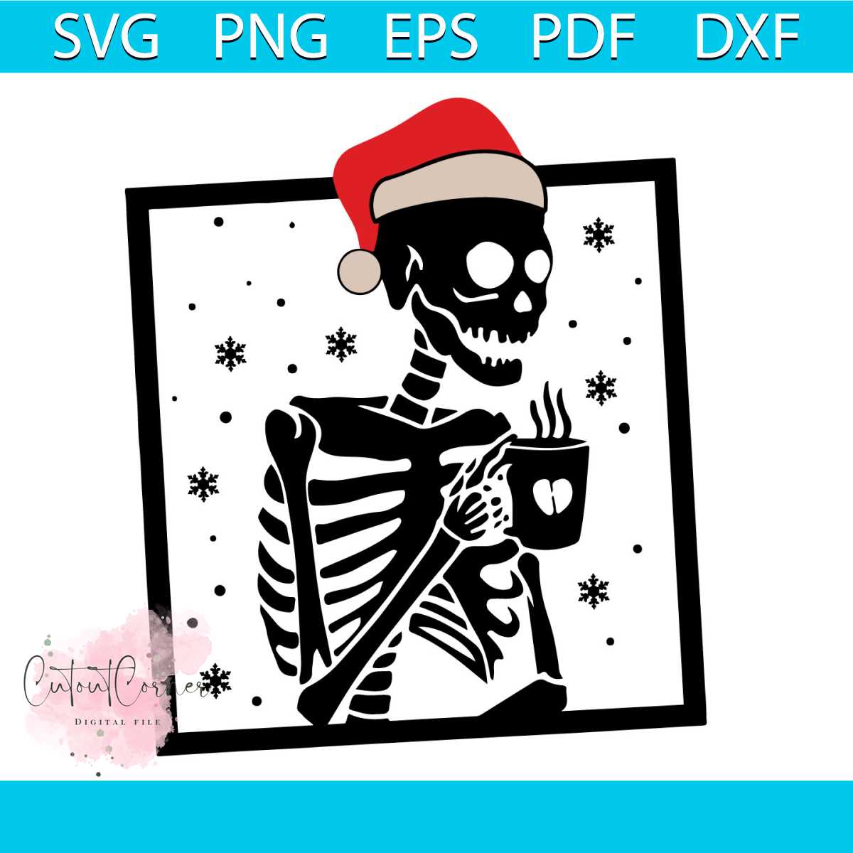 Christmas Skeleton Svg, Christmas Svg, Skeleton Svg, Skull S | Inspire ...