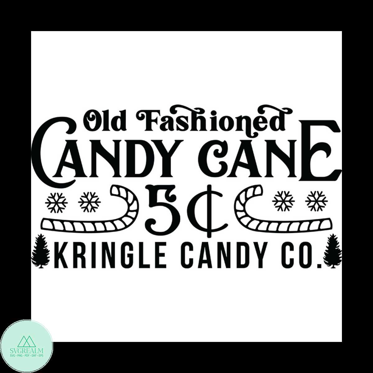Old Fashioned Candy Cane Kringle Candy Co Svg, Christmas Svg | Inspire ...