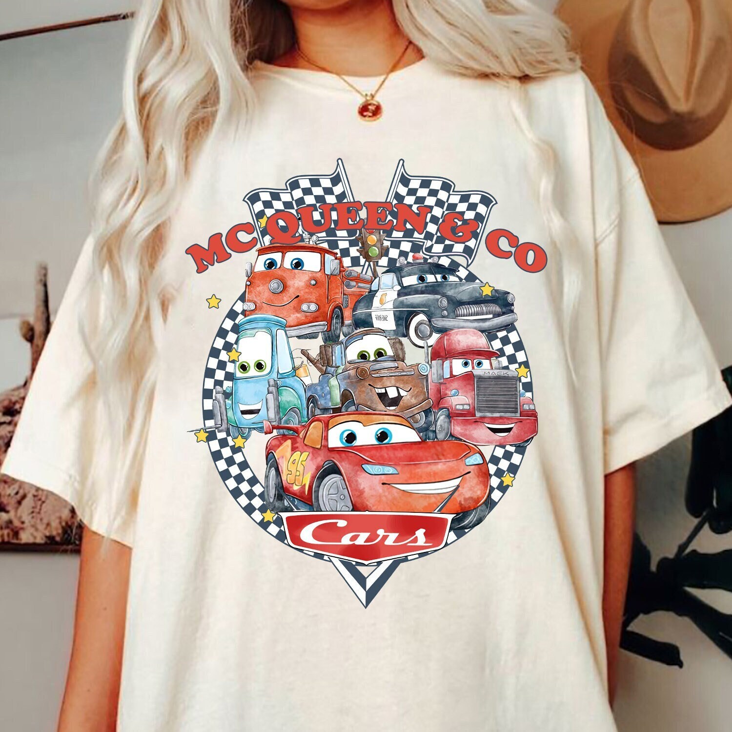 Retro Lightning Mcqueen Shirt, Vintage Disney Cars, Mcqueen - Inspire ...