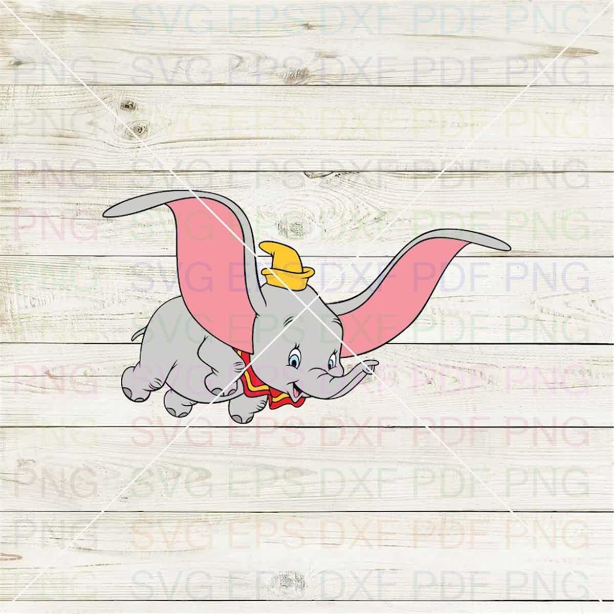 Dumbo 030 Svg Dxf Eps Pdf Png, Cricut, Cutting file, Vector, | Inspire ...