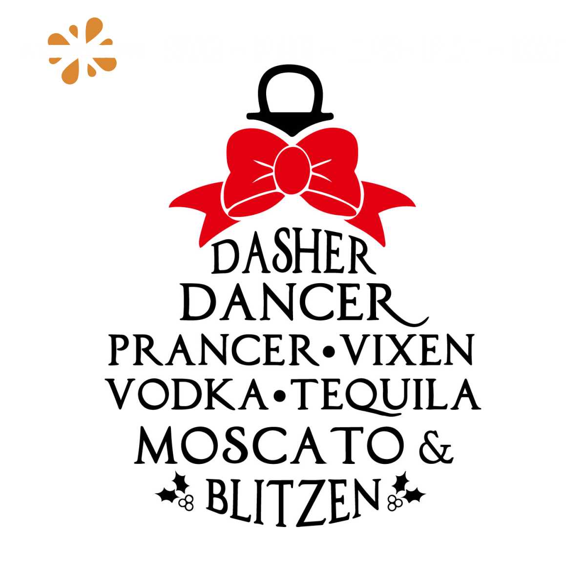 Dasher Dancer Prancer Vixen Vodka Tequila Svg, Christmas Svg | Inspire ...