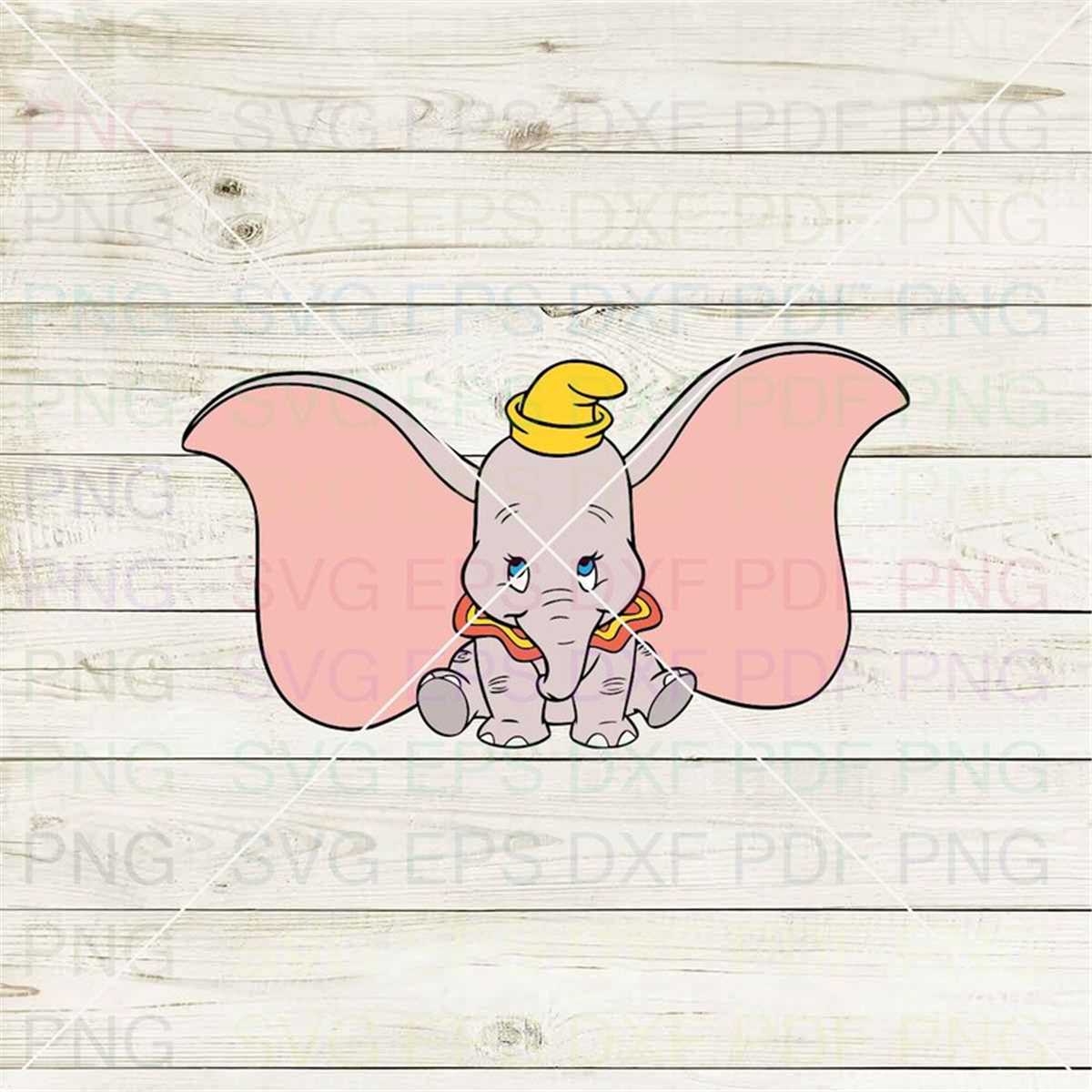 Dumbo 034 Svg Dxf Eps Pdf Png, Cricut, Cutting file, Vector, | Inspire ...
