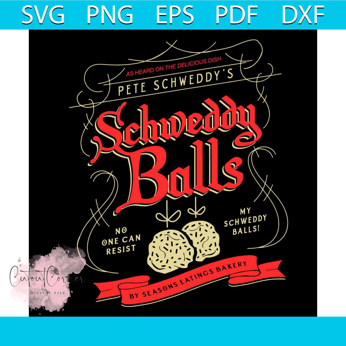 Schweddy Balls Svg, Christmas Svg, Schweddy Svg, Bakery Svg, | Inspire ...
