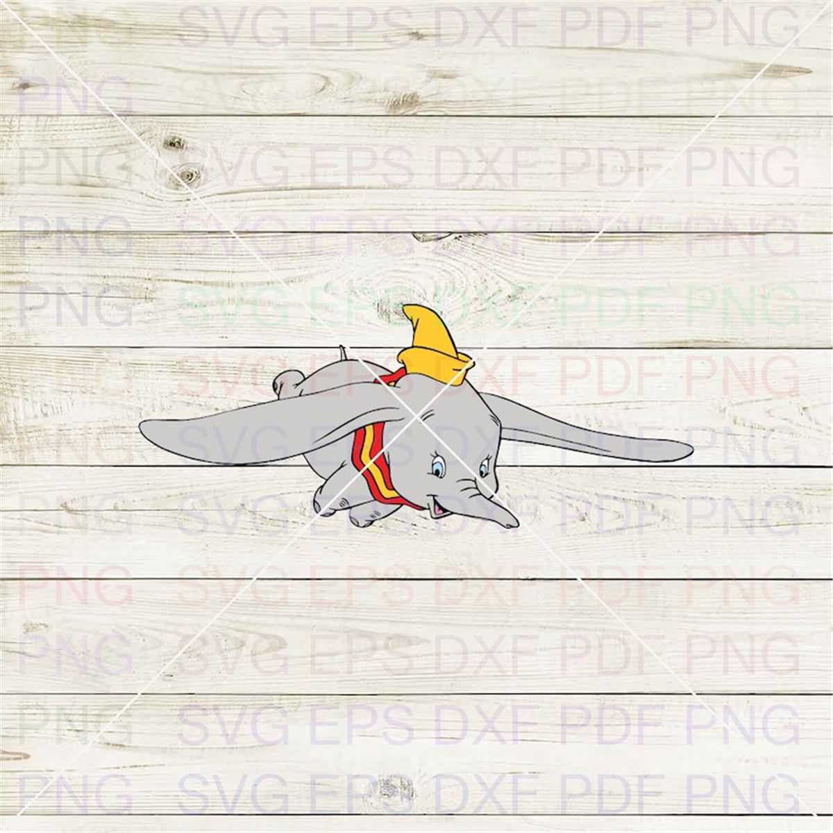 Dumbo 002 Svg Dxf Eps Pdf Png, Cricut, Cutting file, Vector, | Inspire ...