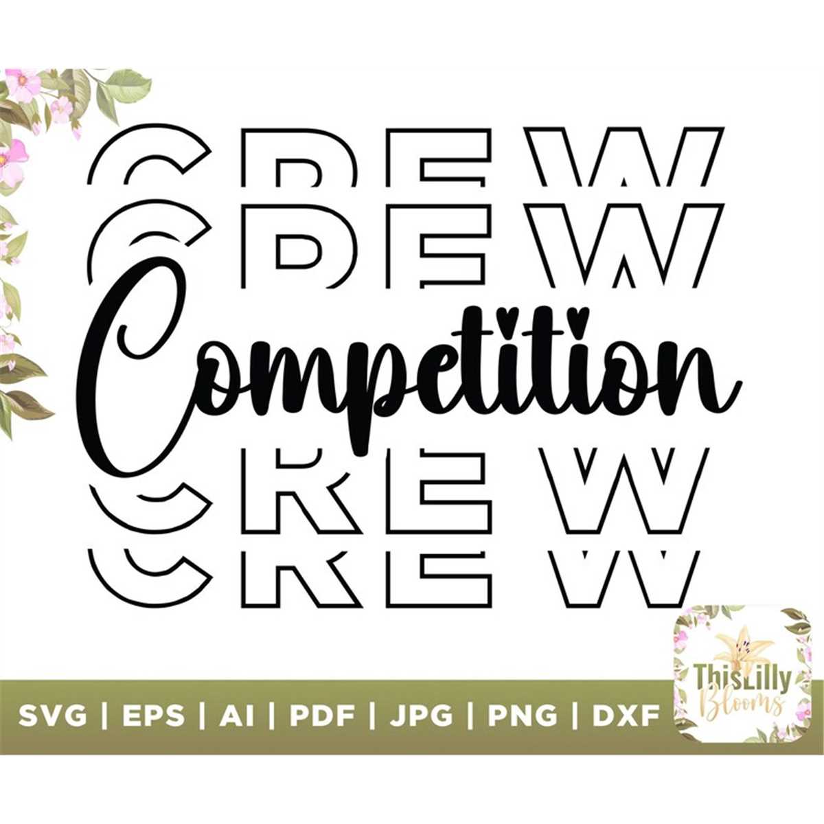 Competition Crew Svg, Cheer Champion Svgs, Cheerleader Cut F | Inspire ...
