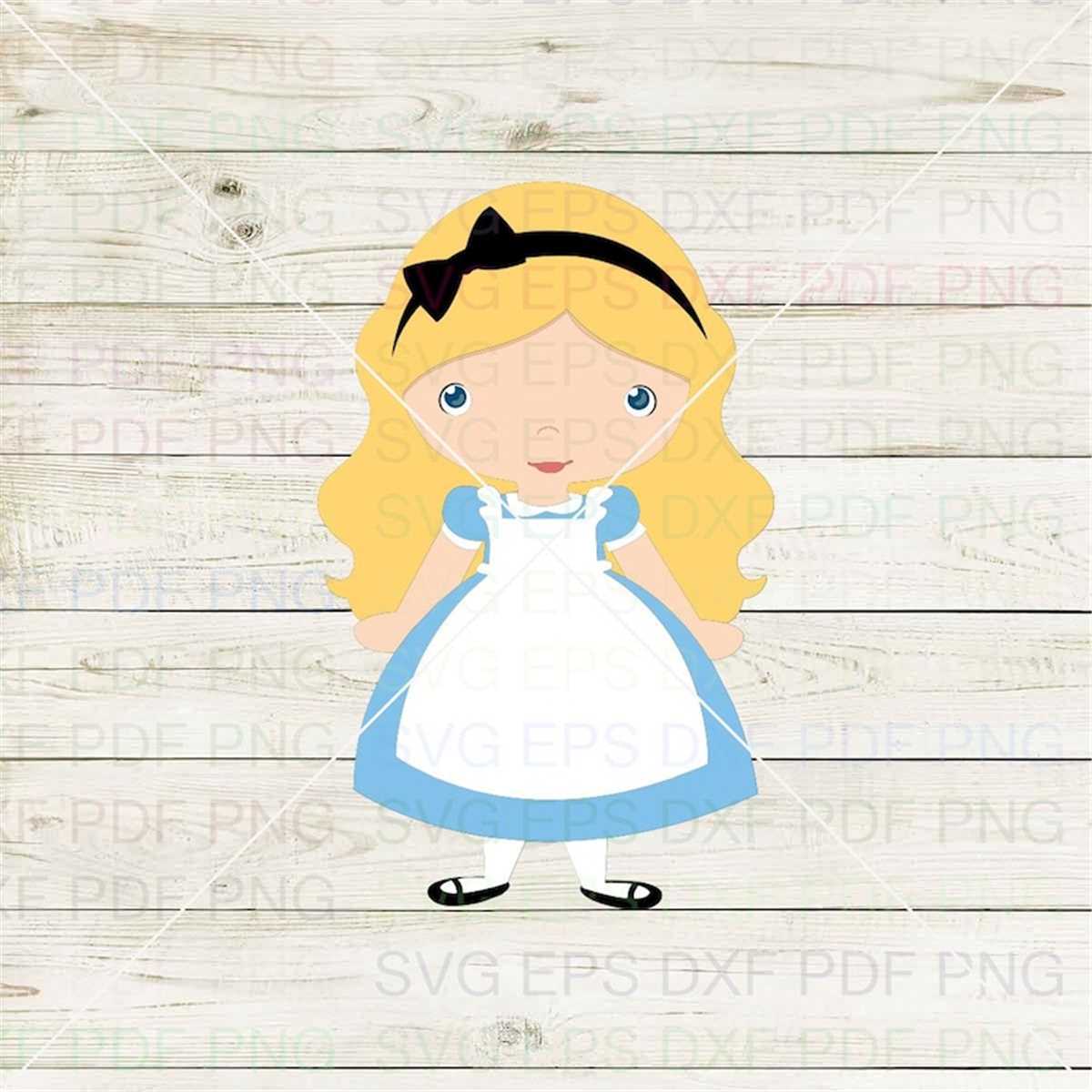 Alice Baby Alice In Wonderland 006 Svg Dxf Eps Pdf Png, Cric | Inspire ...
