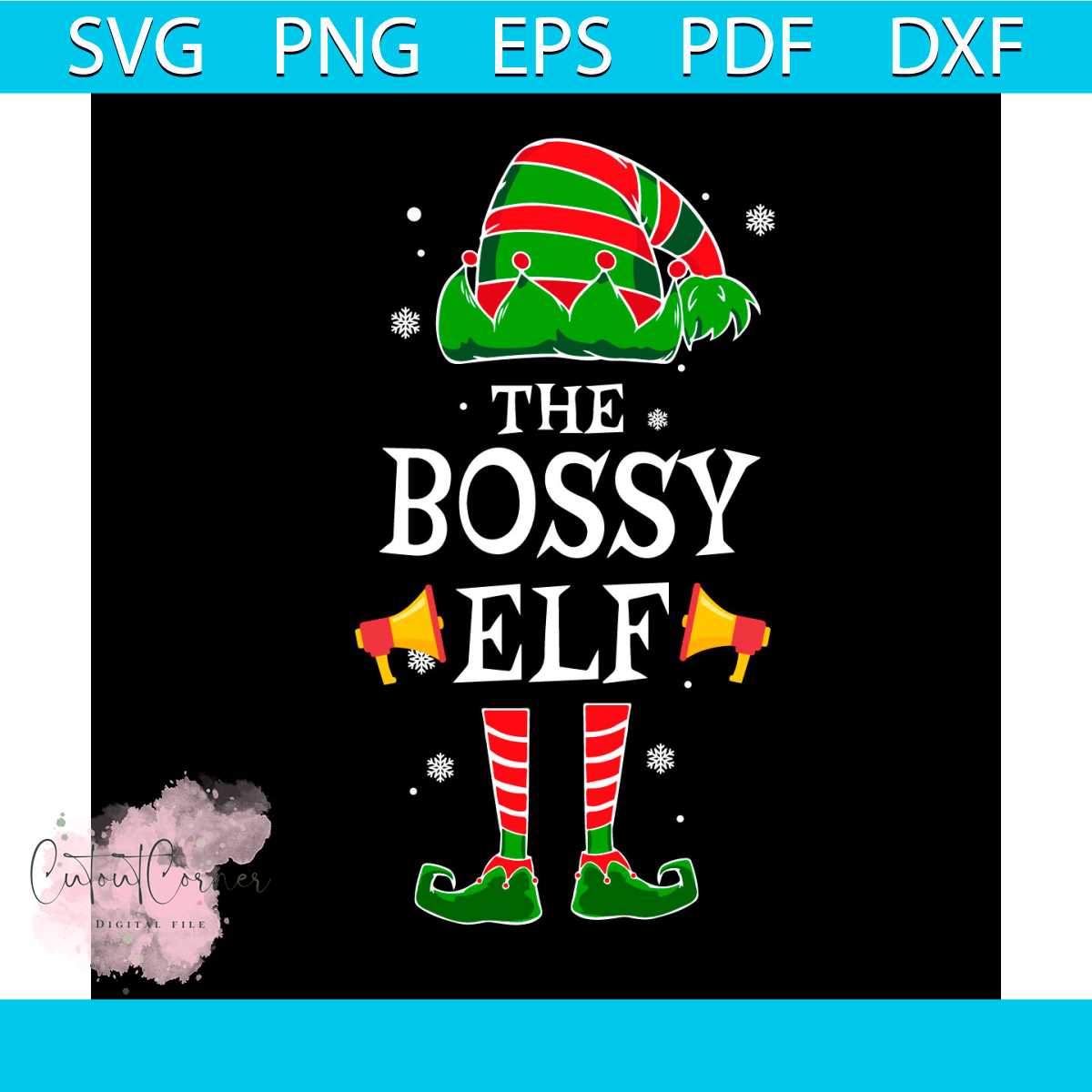 The Bossy Elf Group Matching Family Svg, Christmas Svg, The | Inspire ...
