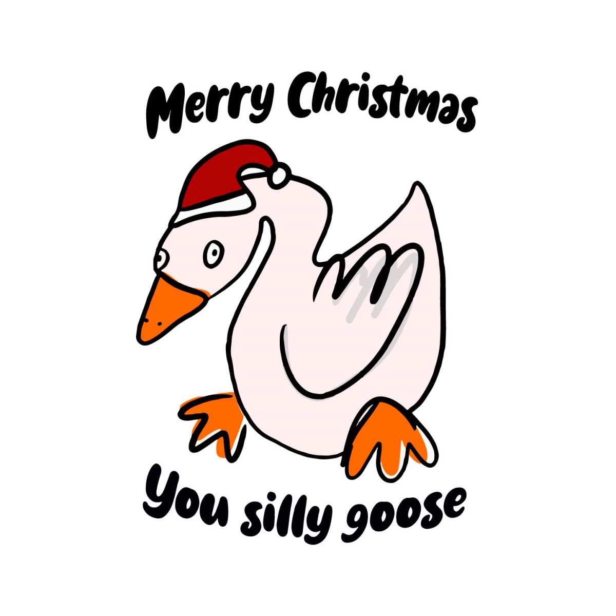 Merry Christmas you silly goose Svg, Animal Card Svg, Christ | Inspire ...