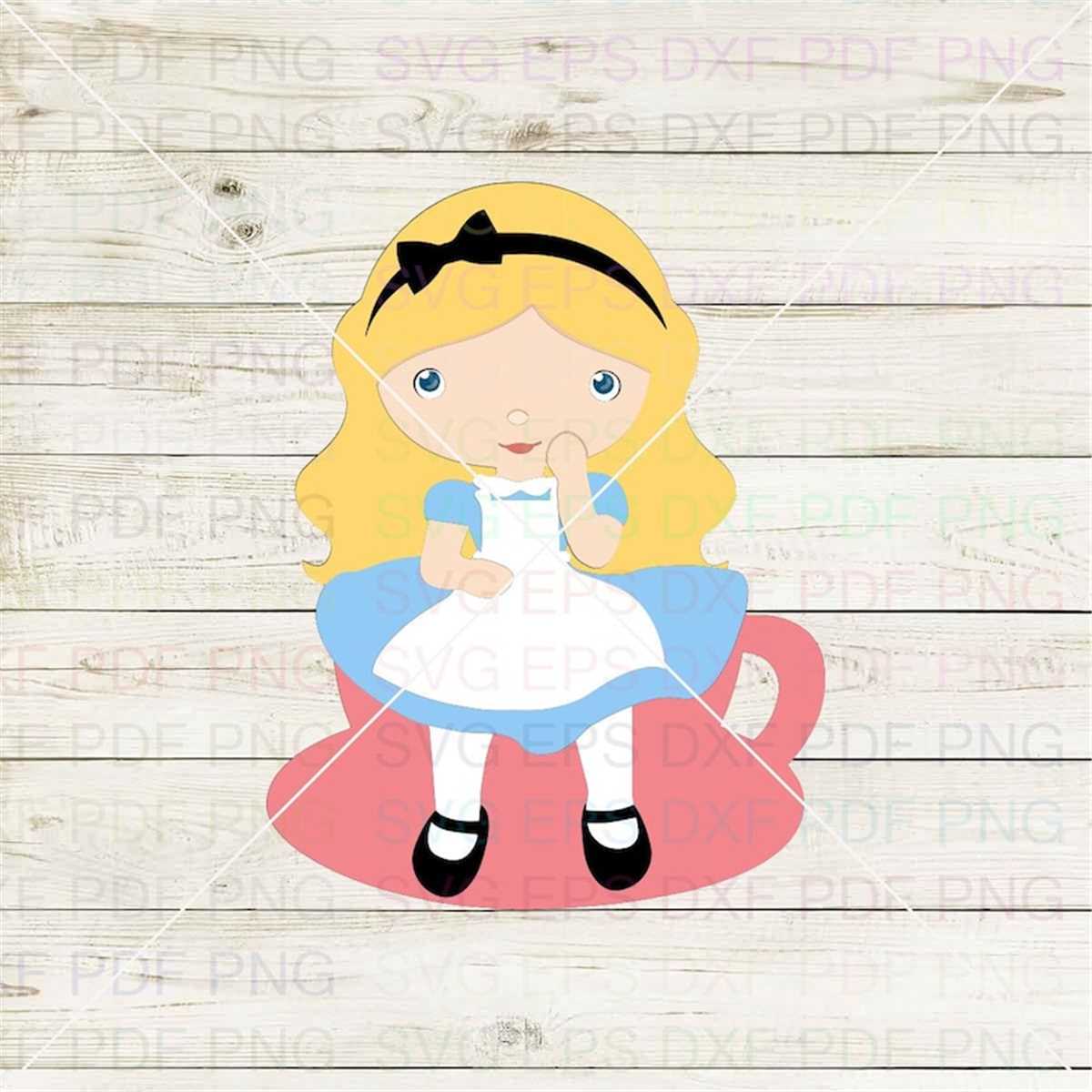 Alice Baby Alice In Wonderland 007 Svg Dxf Eps Pdf Png, Cric | Inspire ...