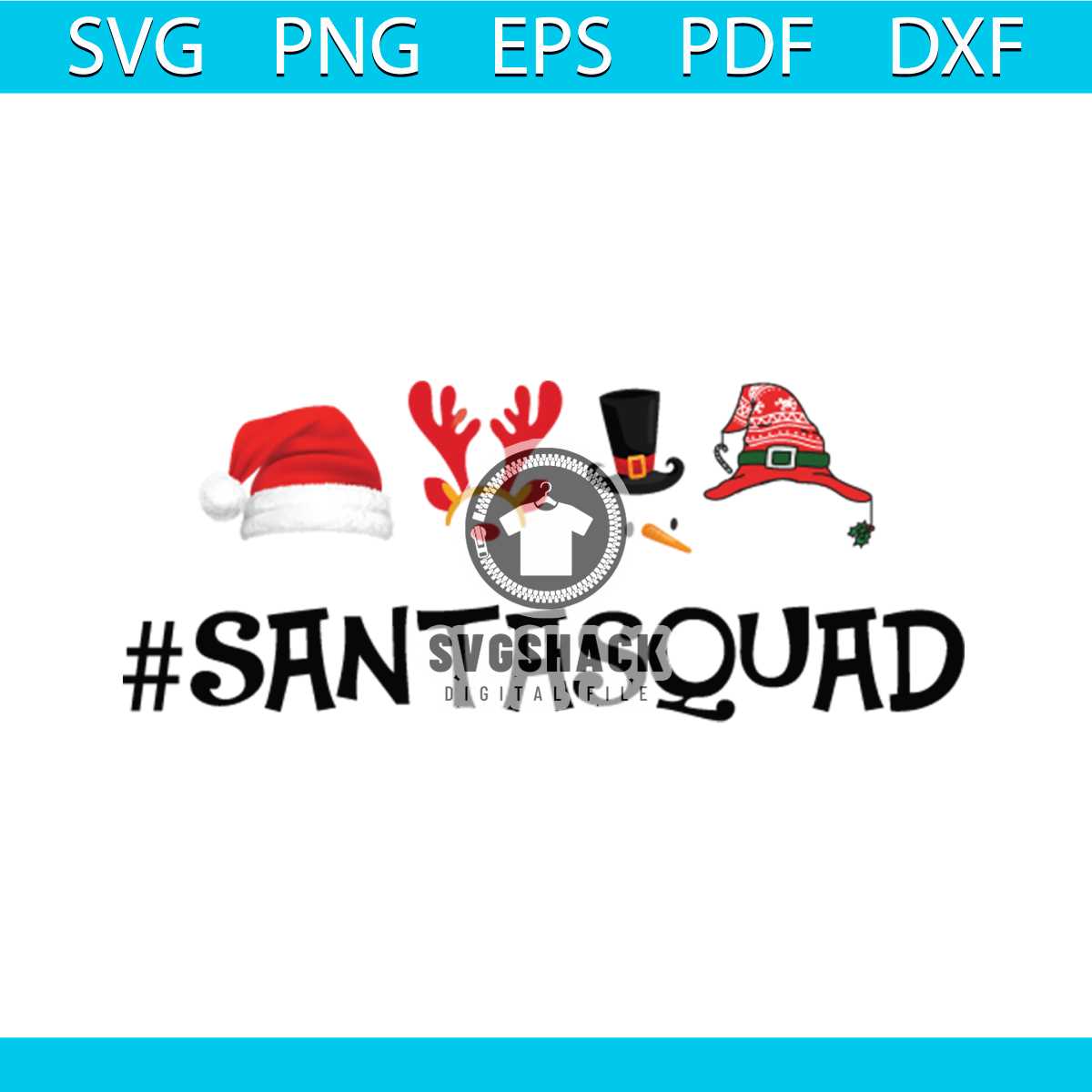 Santa Squad Svg, Christmas Svg, Xmas Svg, Snowman Svg, Reind | Inspire ...