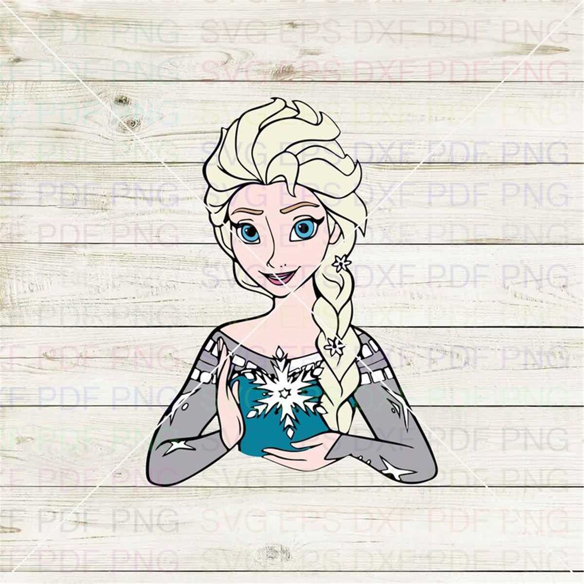 Elsa Frozen 003 Svg Dxf Eps Pdf Png, Cricut, Cutting file, V | Inspire ...