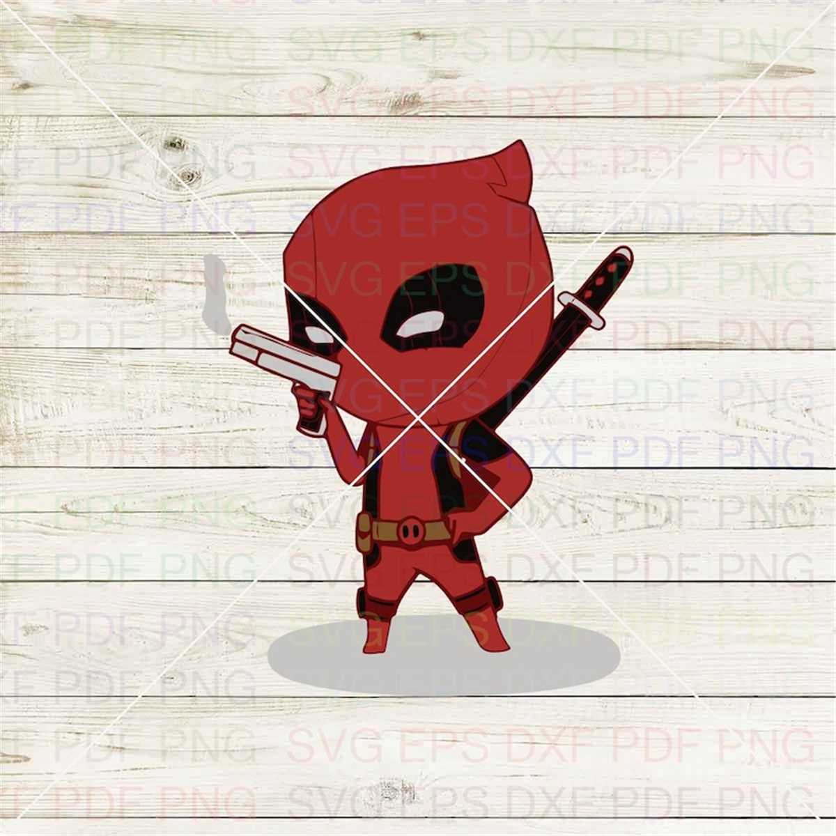 Baby Deadpool 015 Svg Dxf Eps Pdf Png, Cricut, Cutting file, | Inspire ...