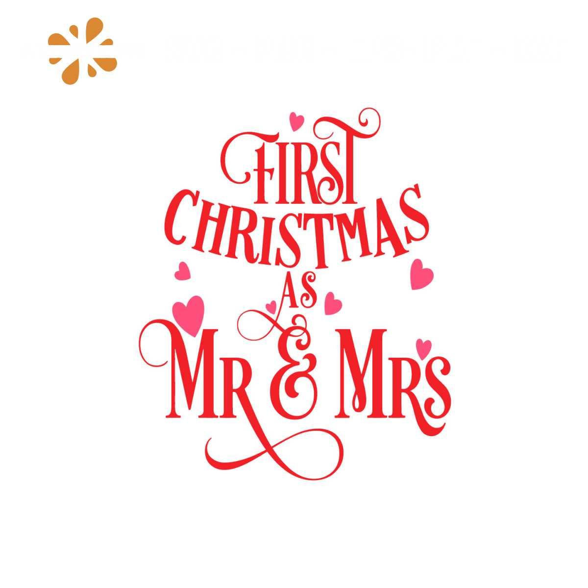 First Christmas As Mr And Mrs Svg | Inspire Uplift