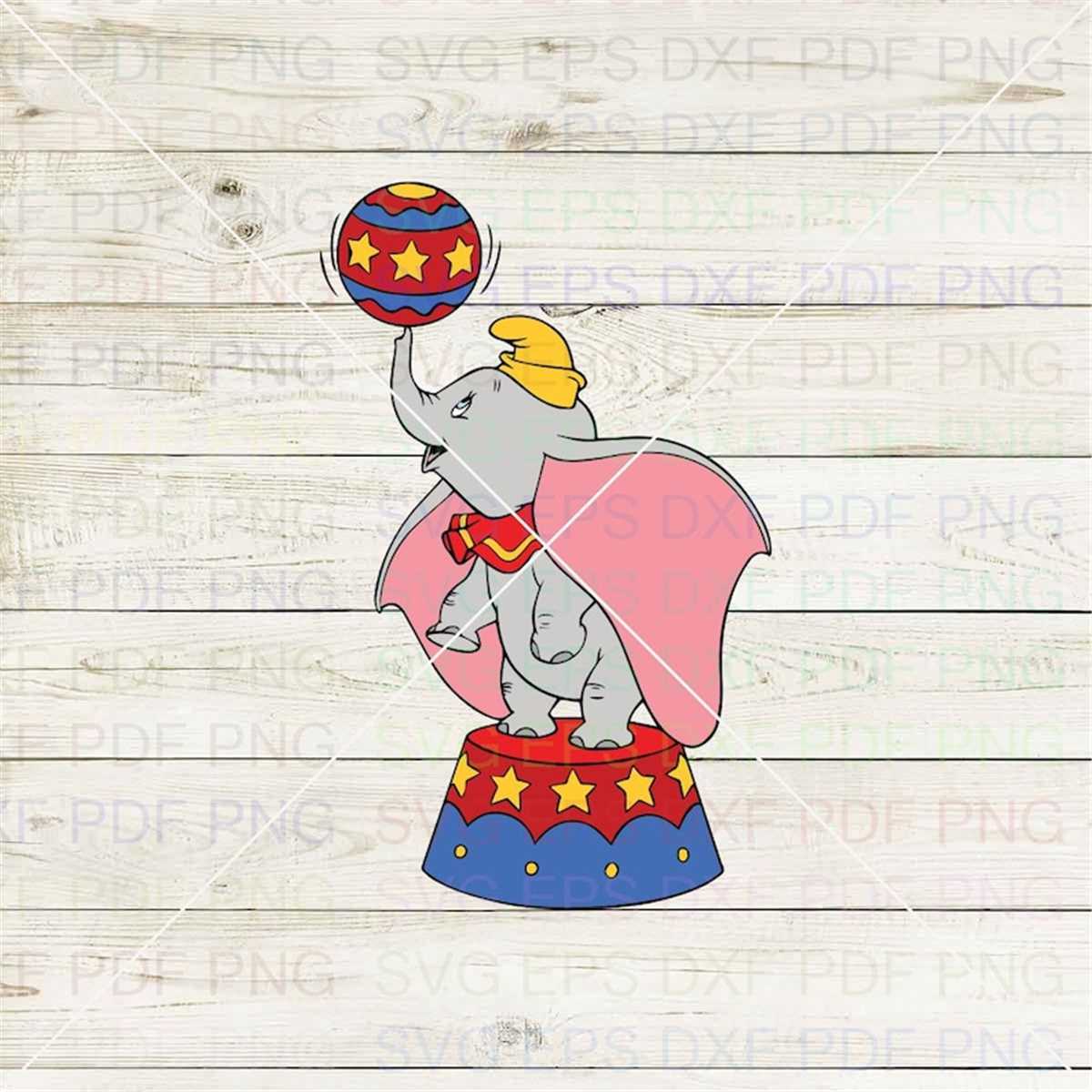 Dumbo 021 Svg Dxf Eps Pdf Png, Cricut, Cutting file, Vector, | Inspire ...