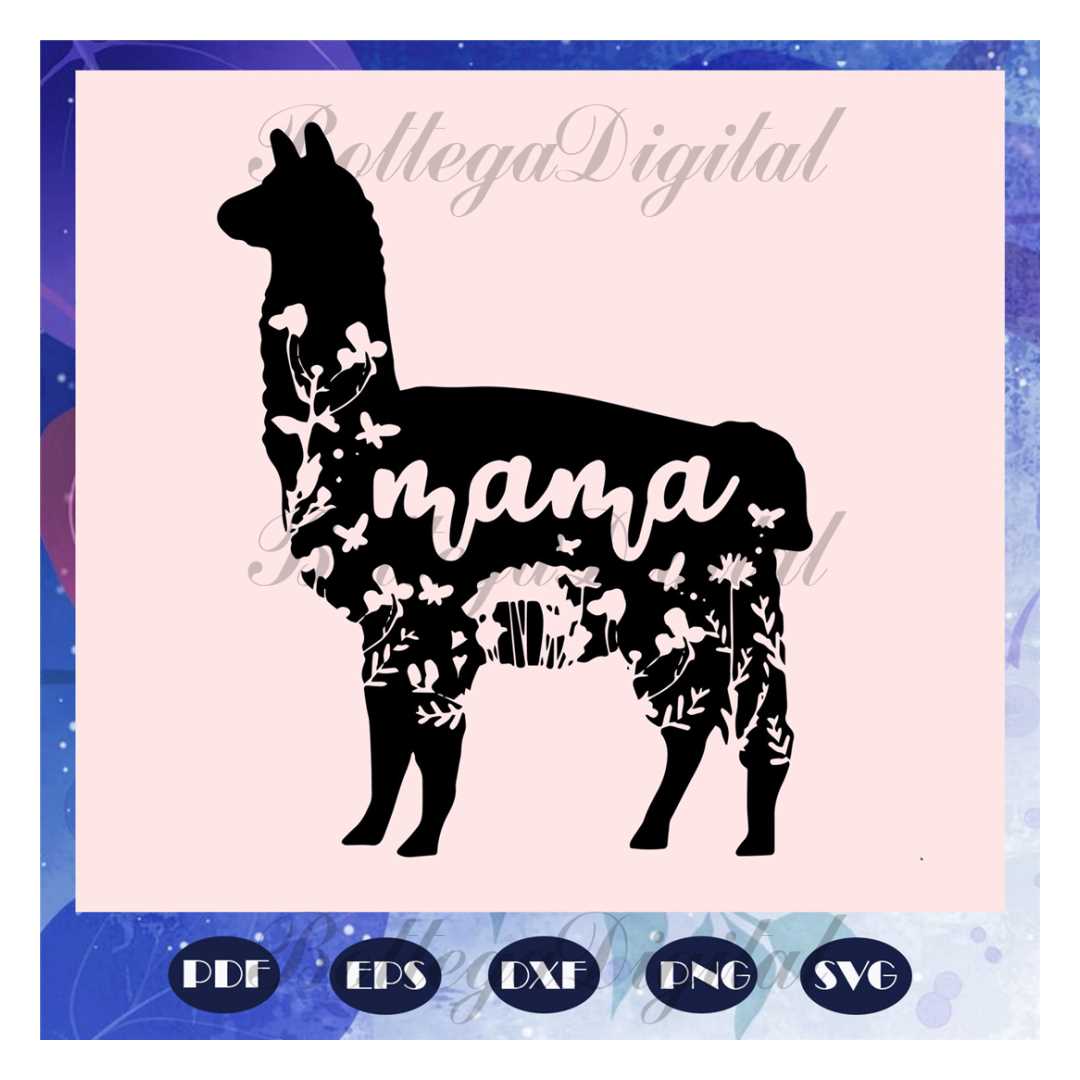 Mama Liama Svg, Llama Svg, Lama Svg, Mothers Day Svg, Mom Li | Inspire ...